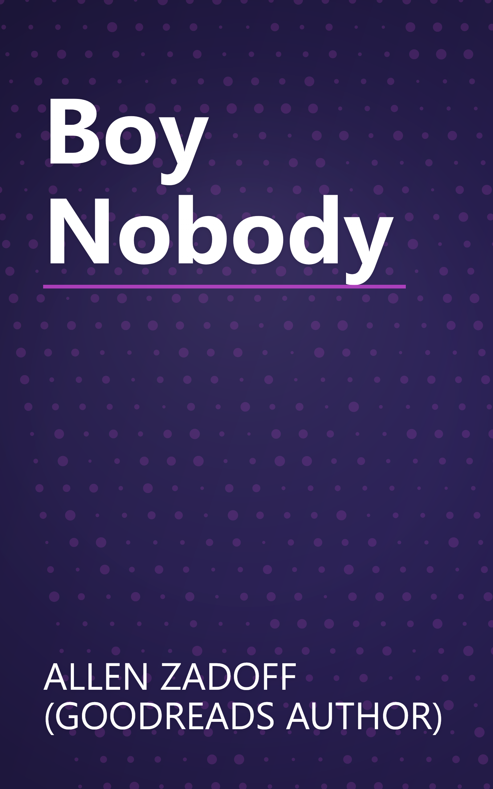 Boy Nobody book cover