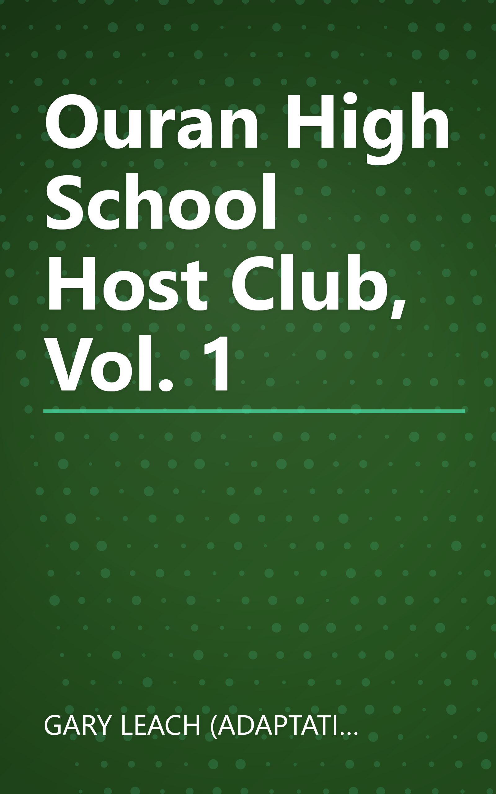 Ouran High School Host Club, Vol. 1 book cover