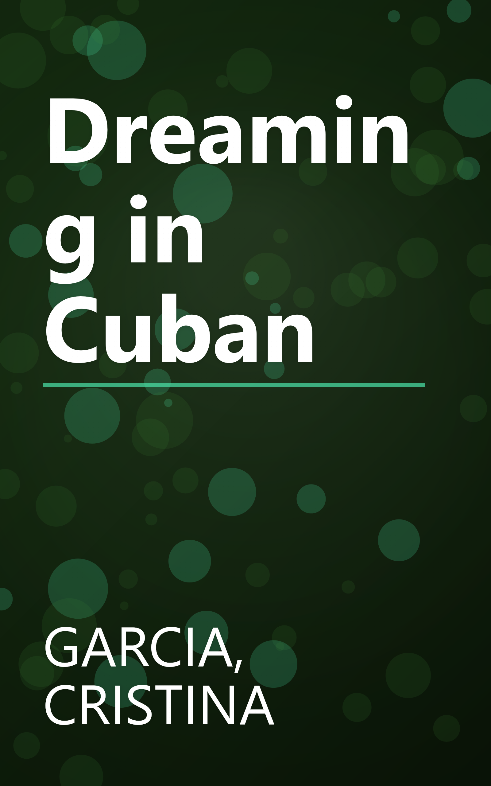 Dreaming in Cuban book cover