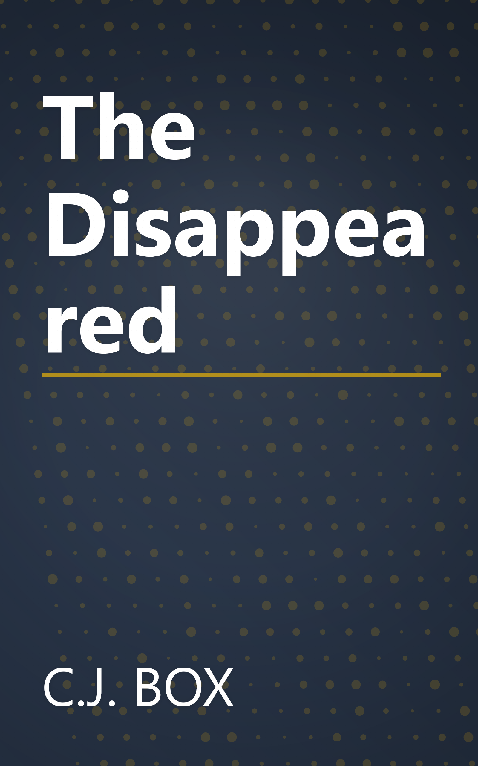 The Disappeared book cover