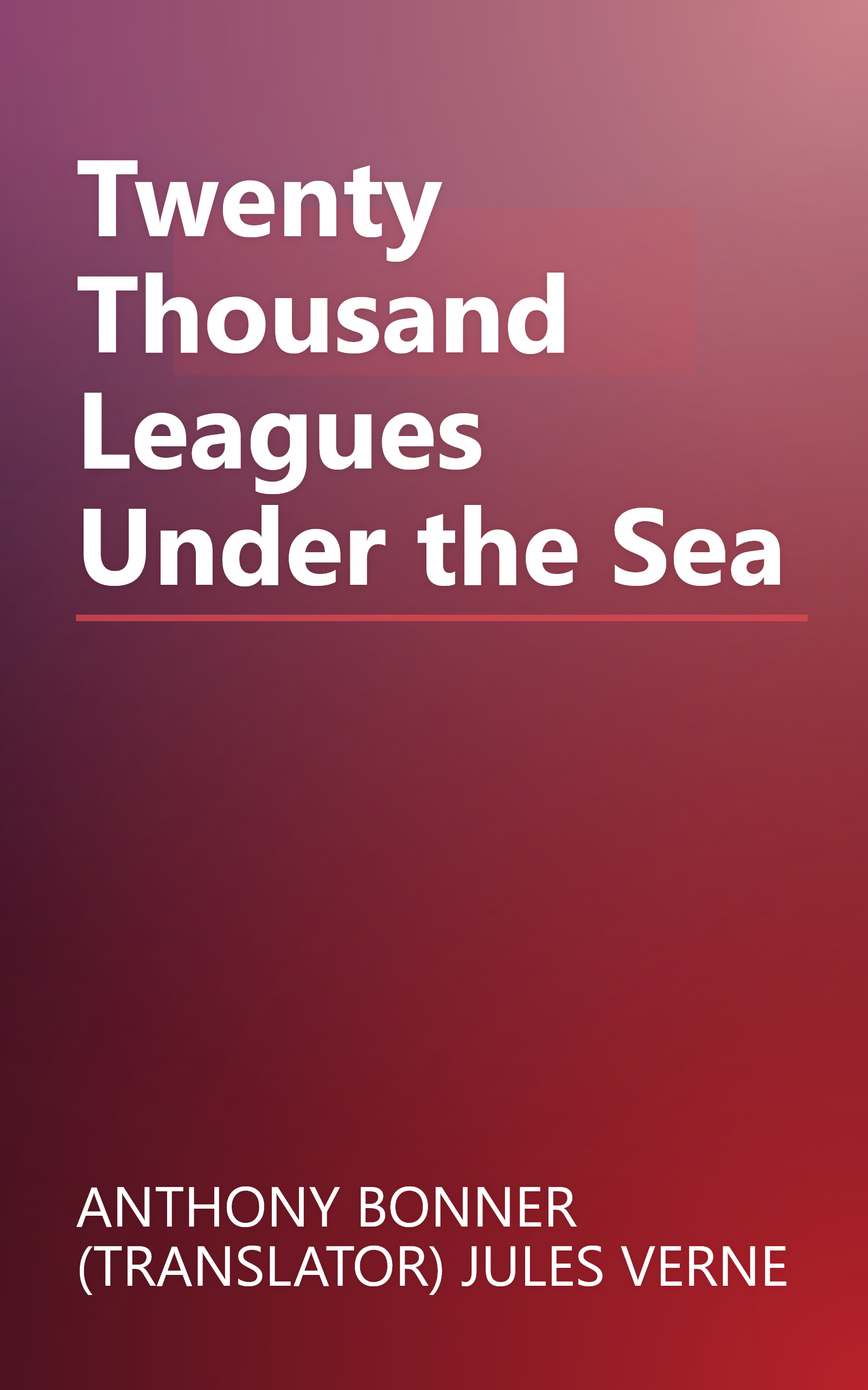 Twenty Thousand Leagues Under the Sea book cover