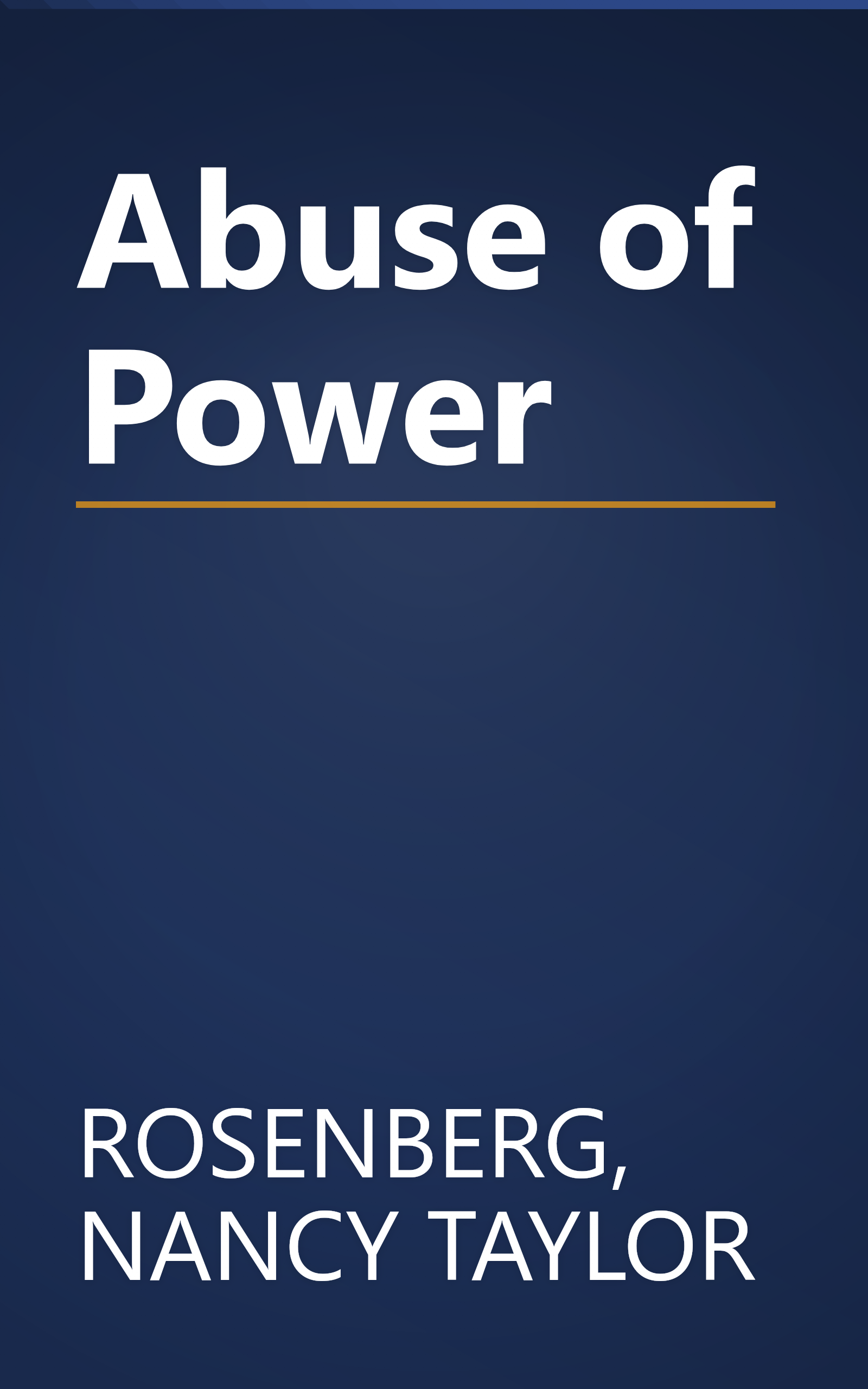 Abuse of Power book cover