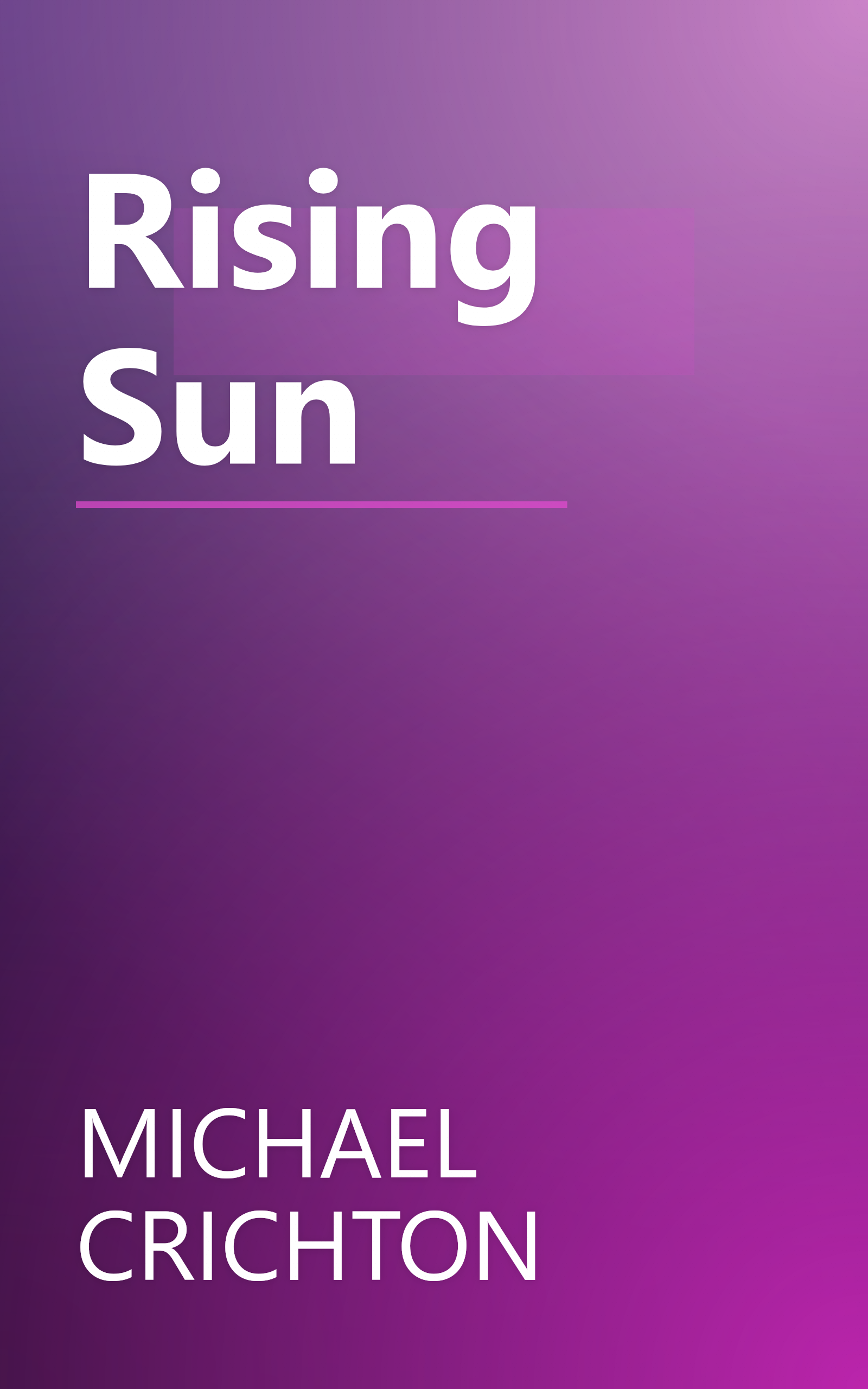 Rising Sun book cover