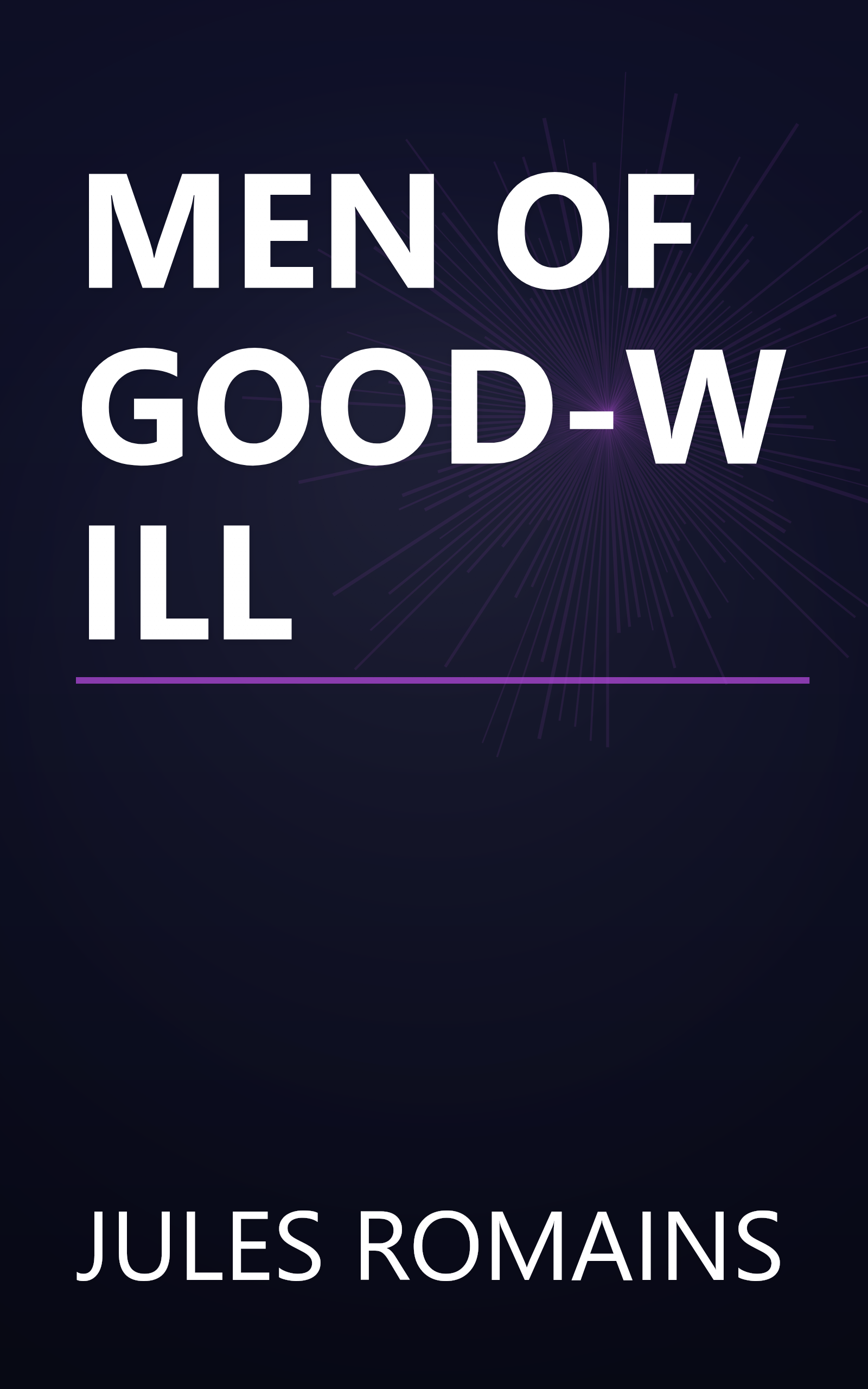 MEN OF GOOD-WILL book cover