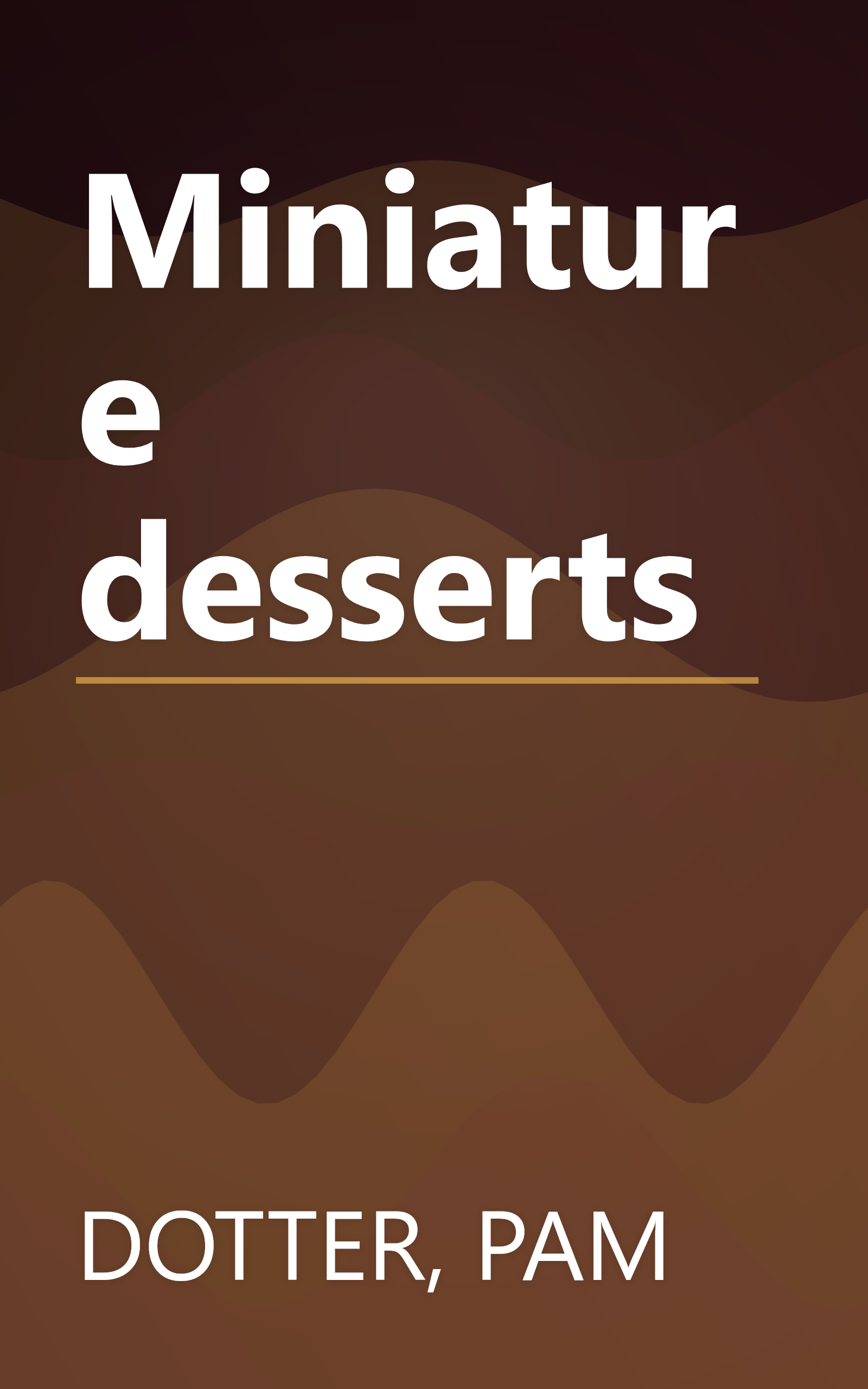 Miniature desserts book cover