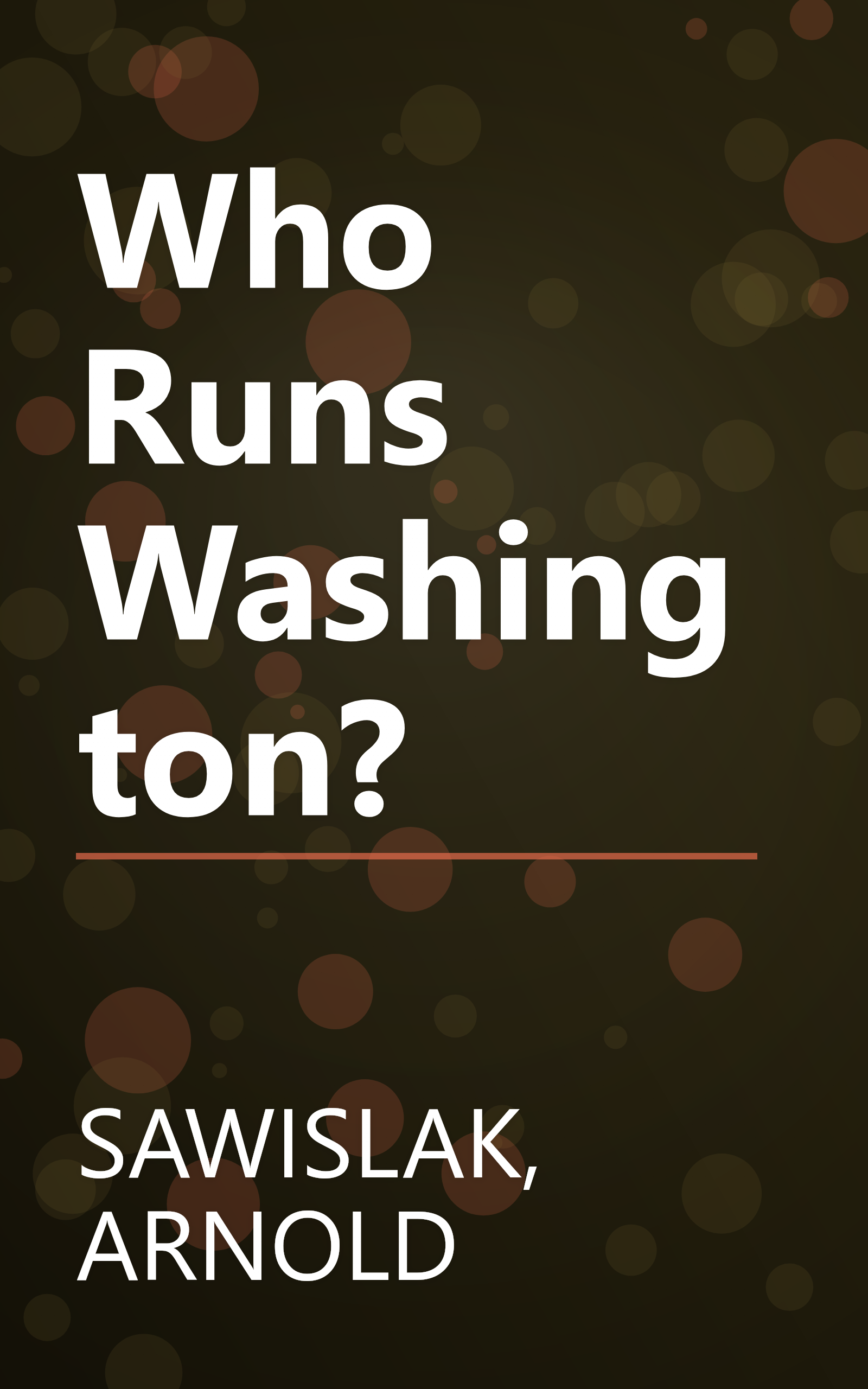 Who Runs Washington? book cover