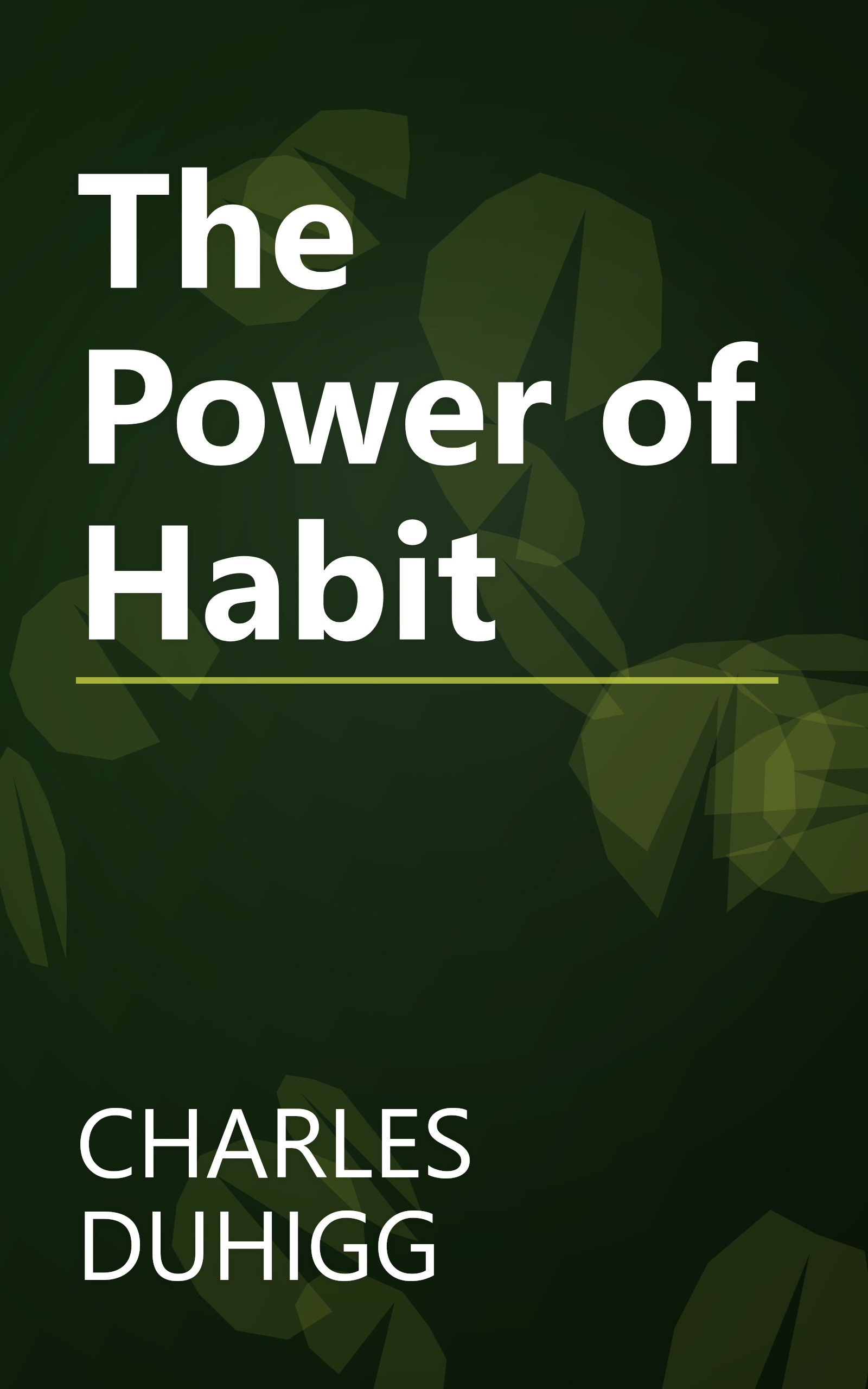 The Power of Habit book cover