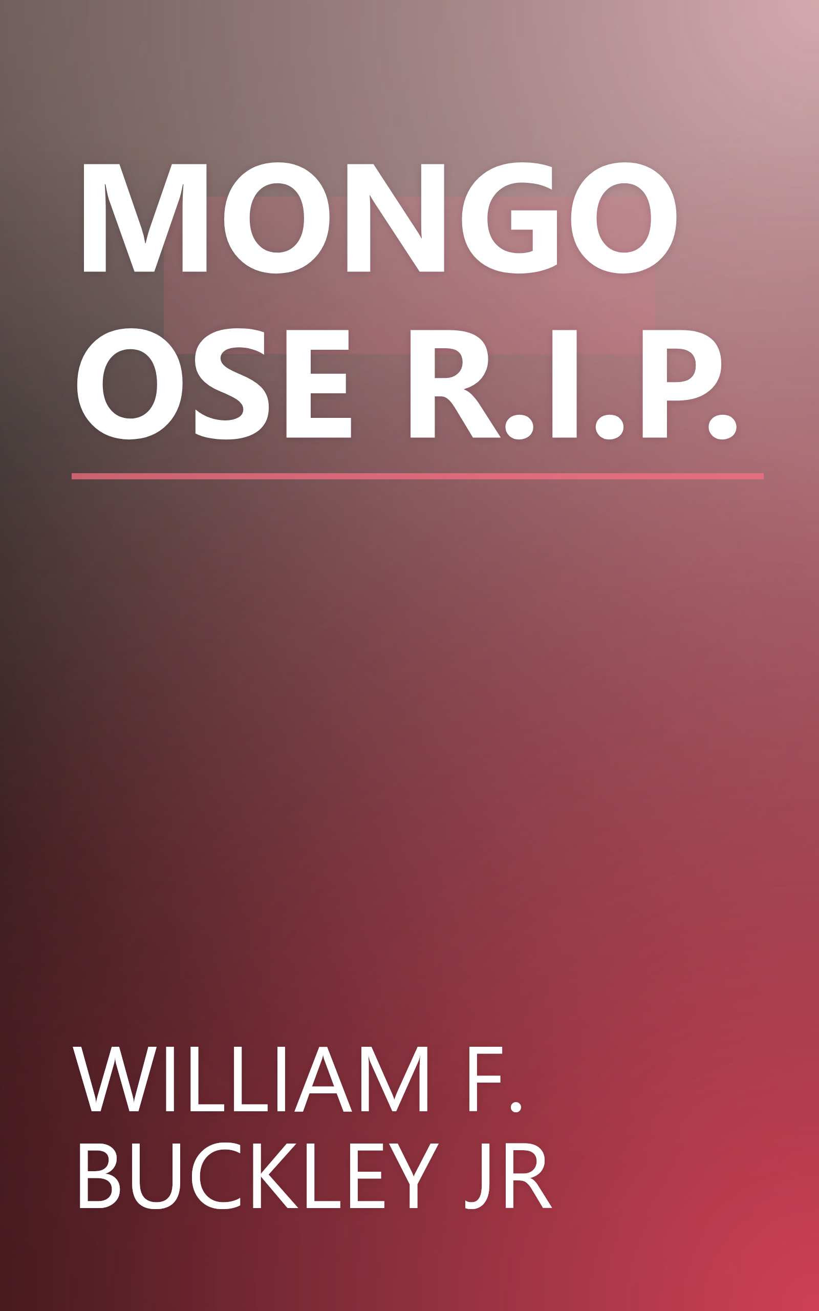 MONGOOSE R.I.P. book cover