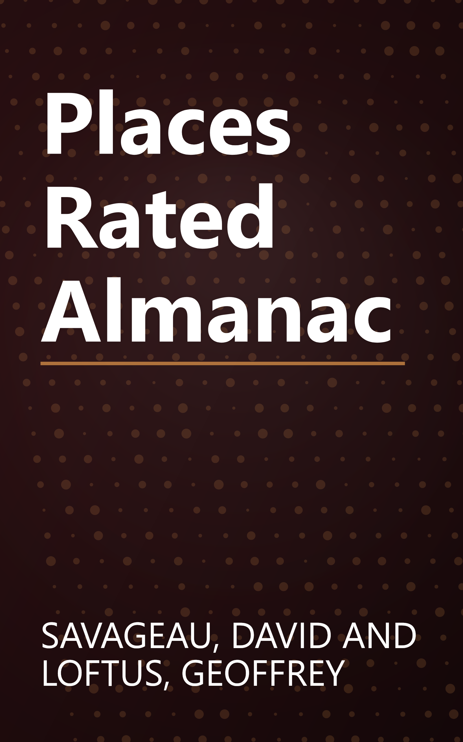 Places Rated Almanac book cover