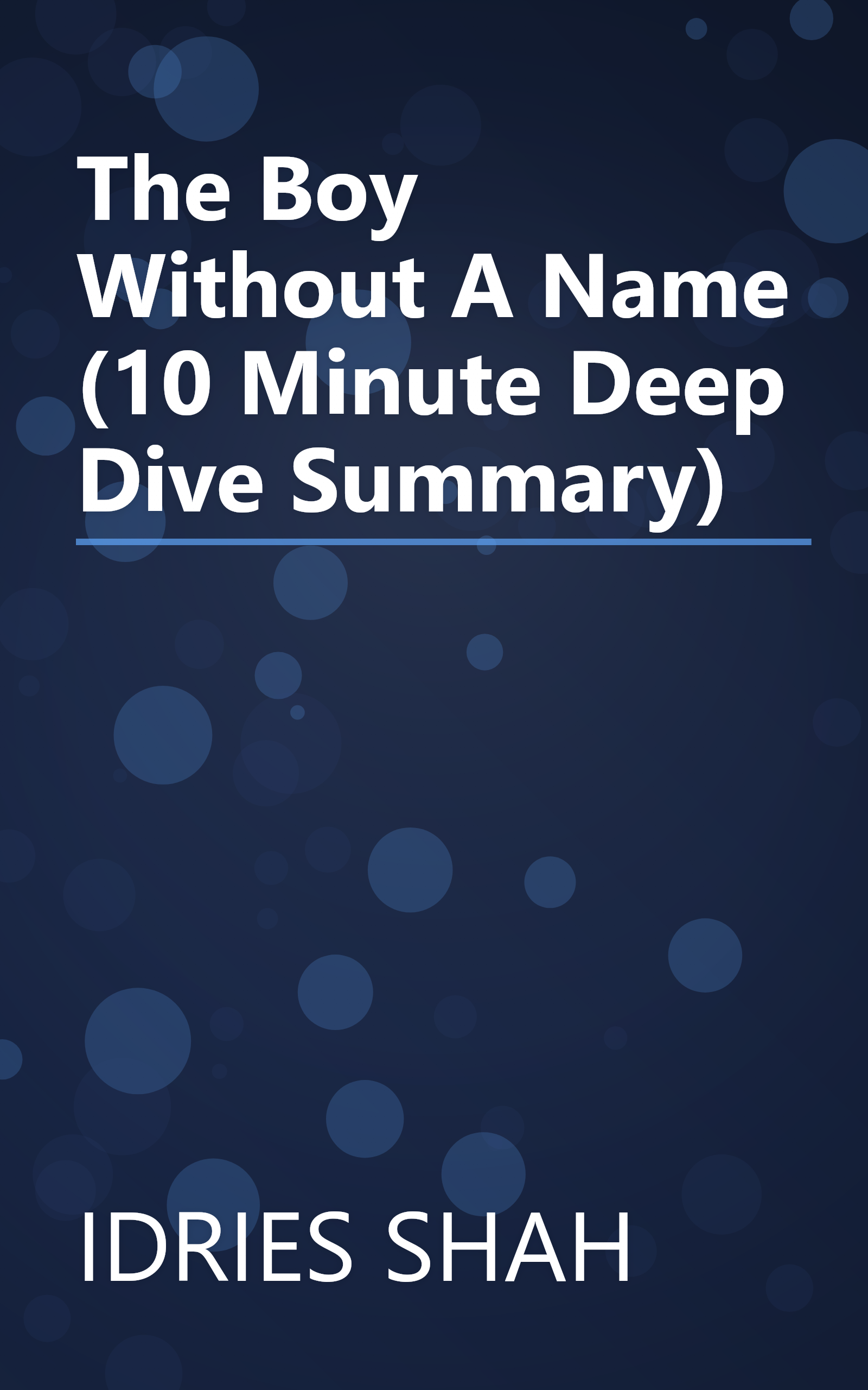 The Boy Without A Name (10 Minute   Deep Dive Summary) book cover