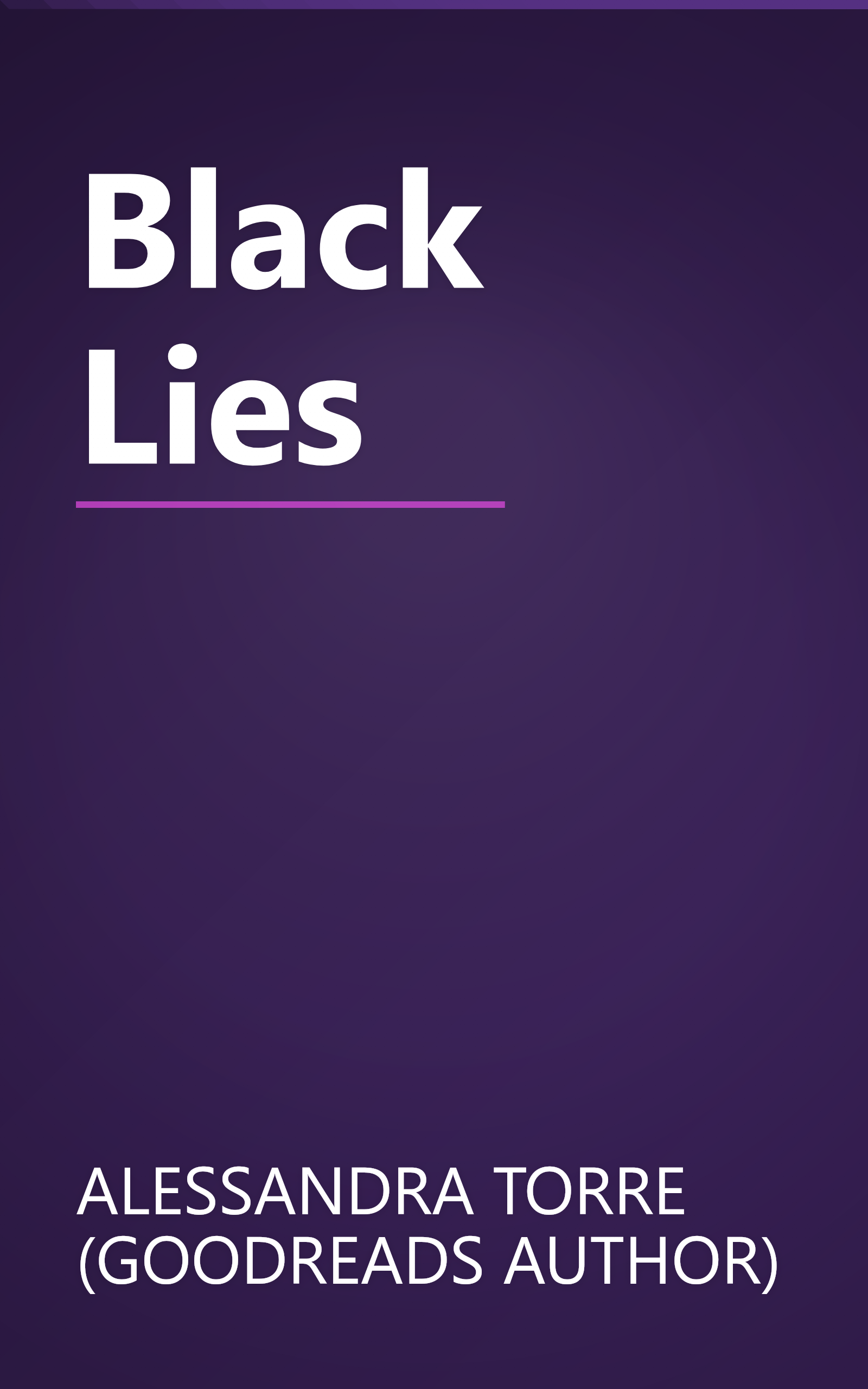 Black Lies book cover