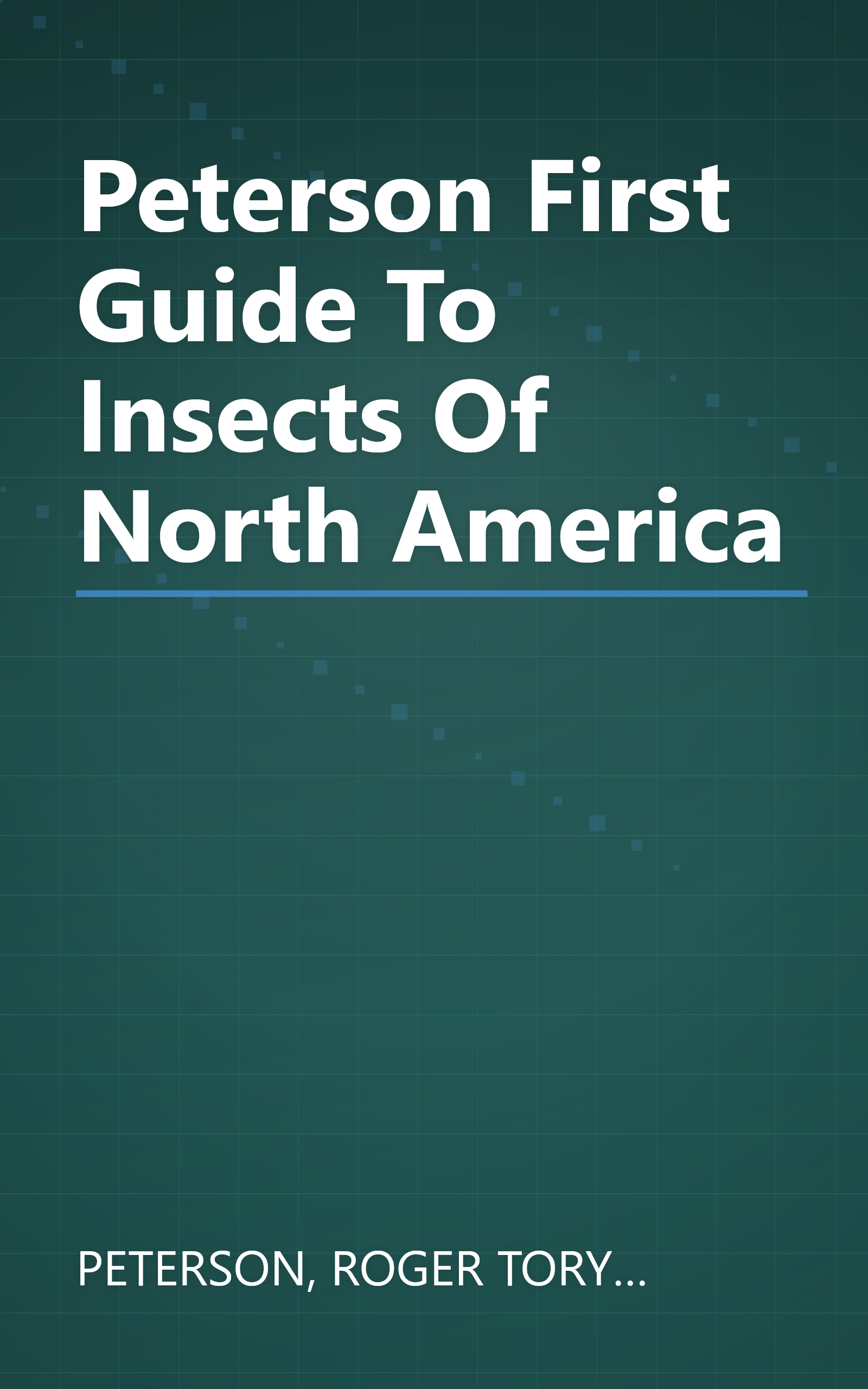 Peterson First Guide To Insects Of North America book cover