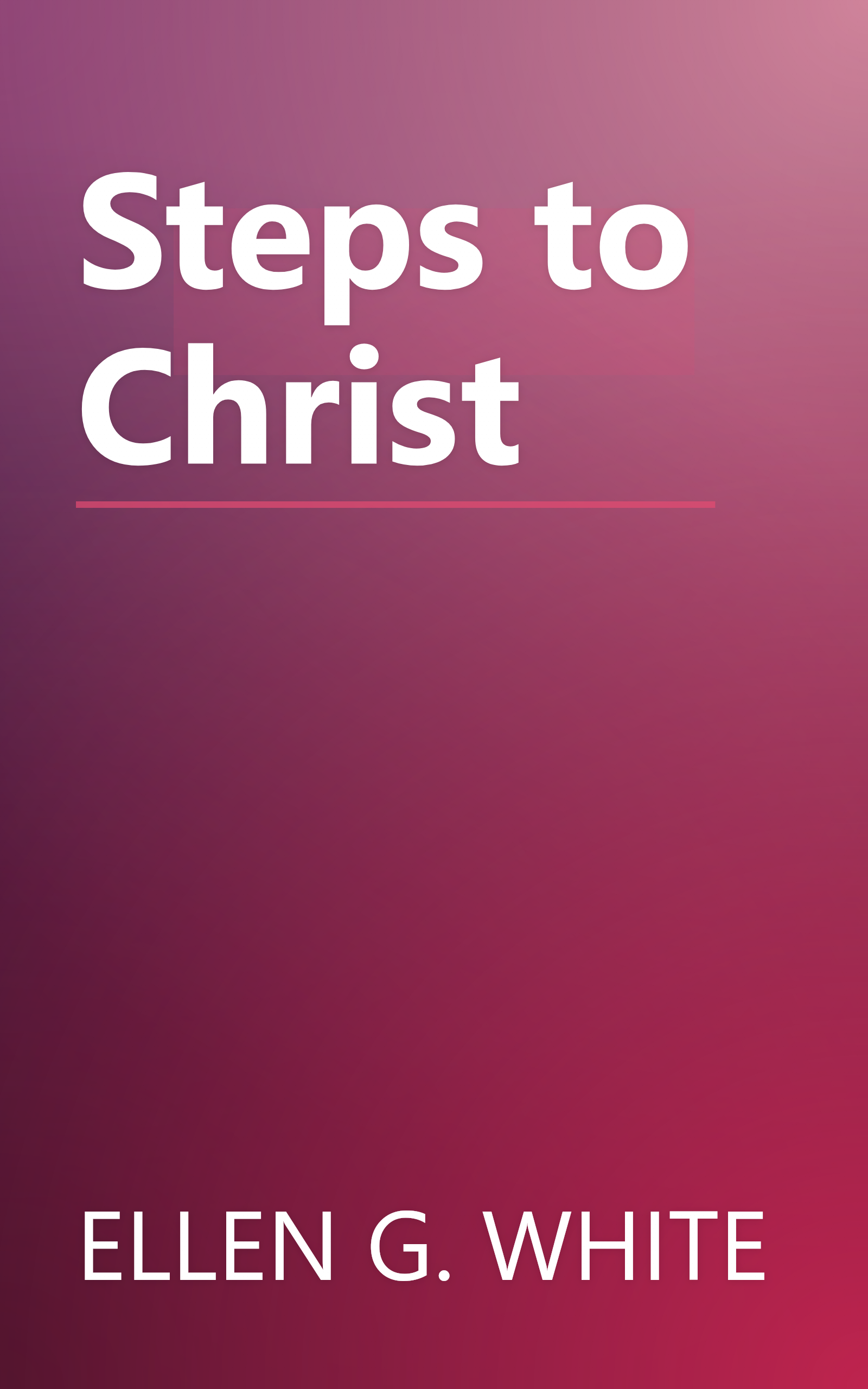 Steps to Christ book cover