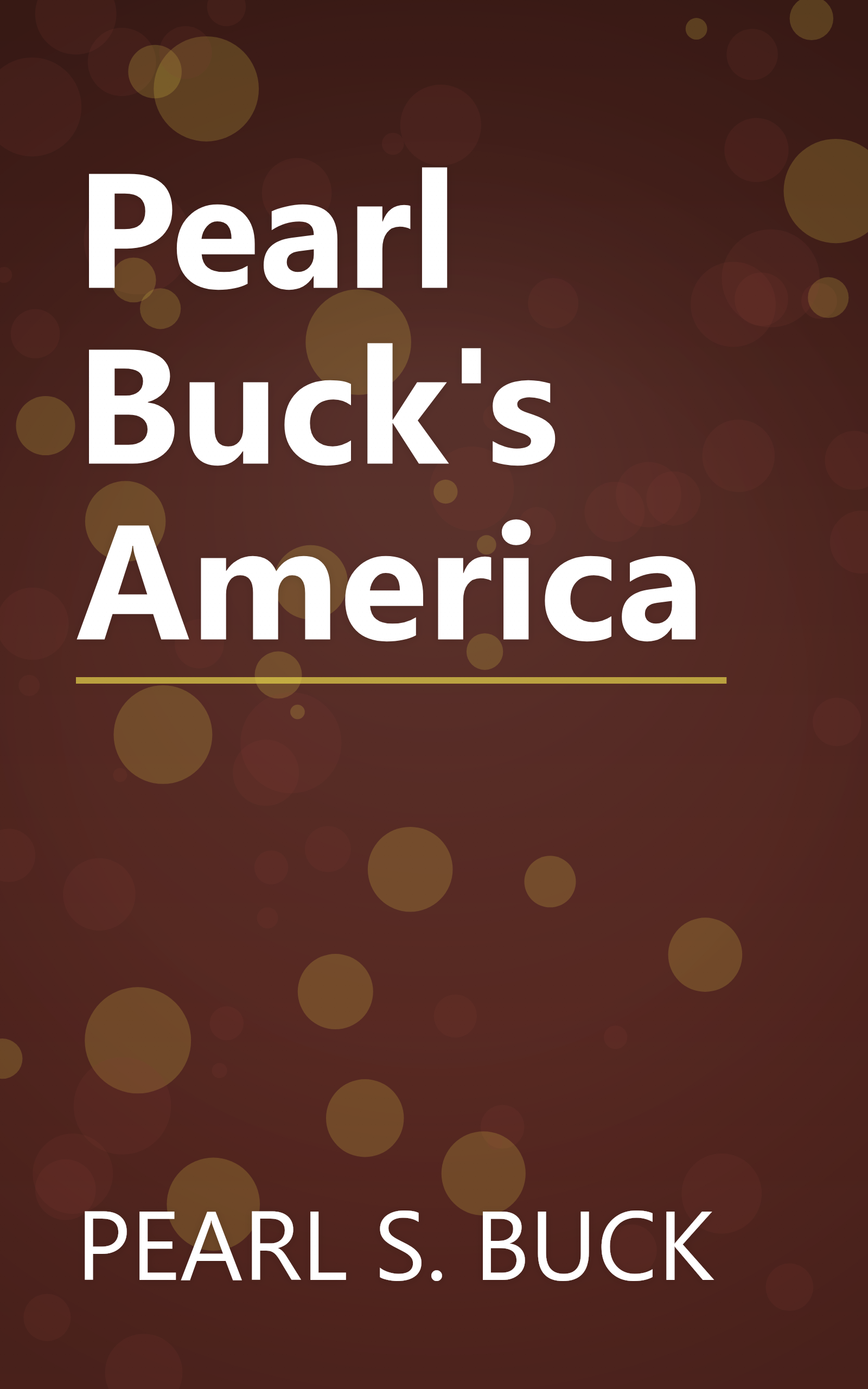 Pearl Buck's America book cover