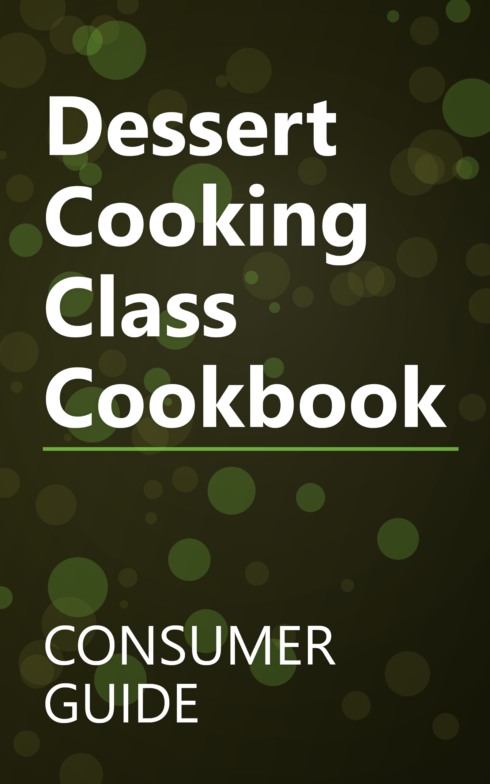 Dessert Cooking Class Cookbook book cover