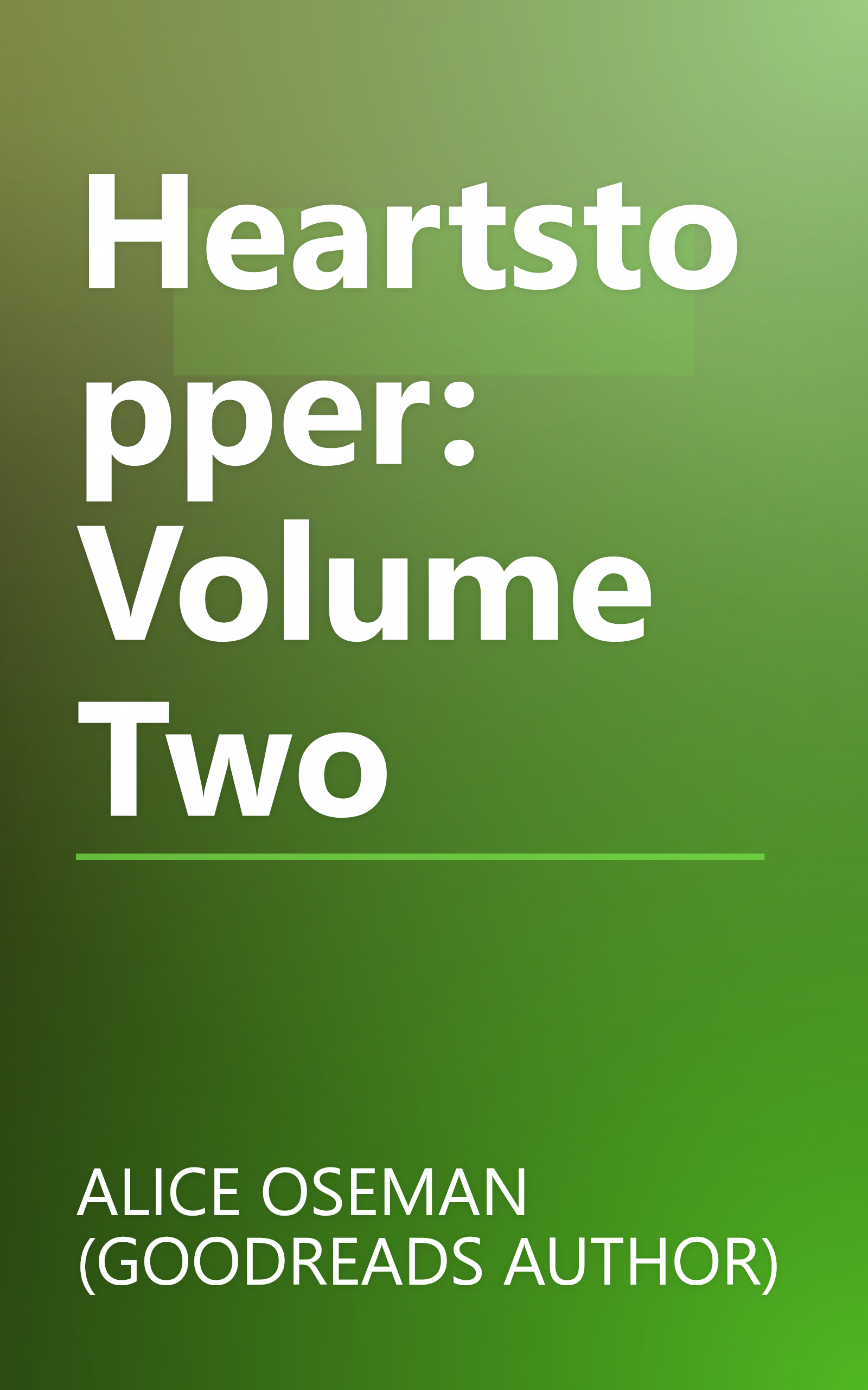 Heartstopper: Volume Two book cover