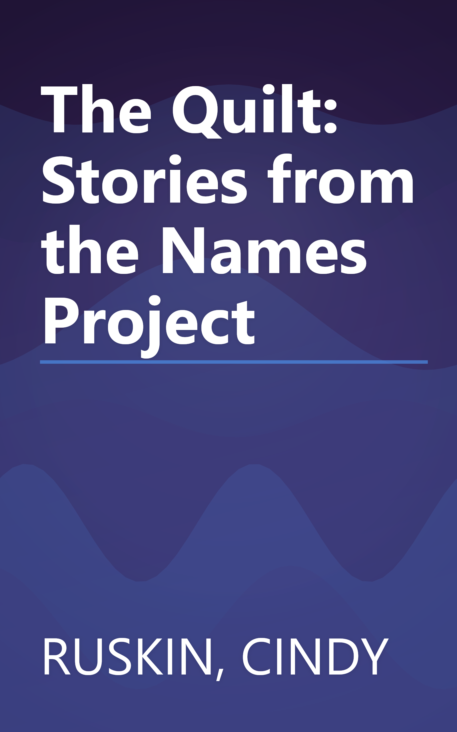 The Quilt: Stories from the Names Project book cover