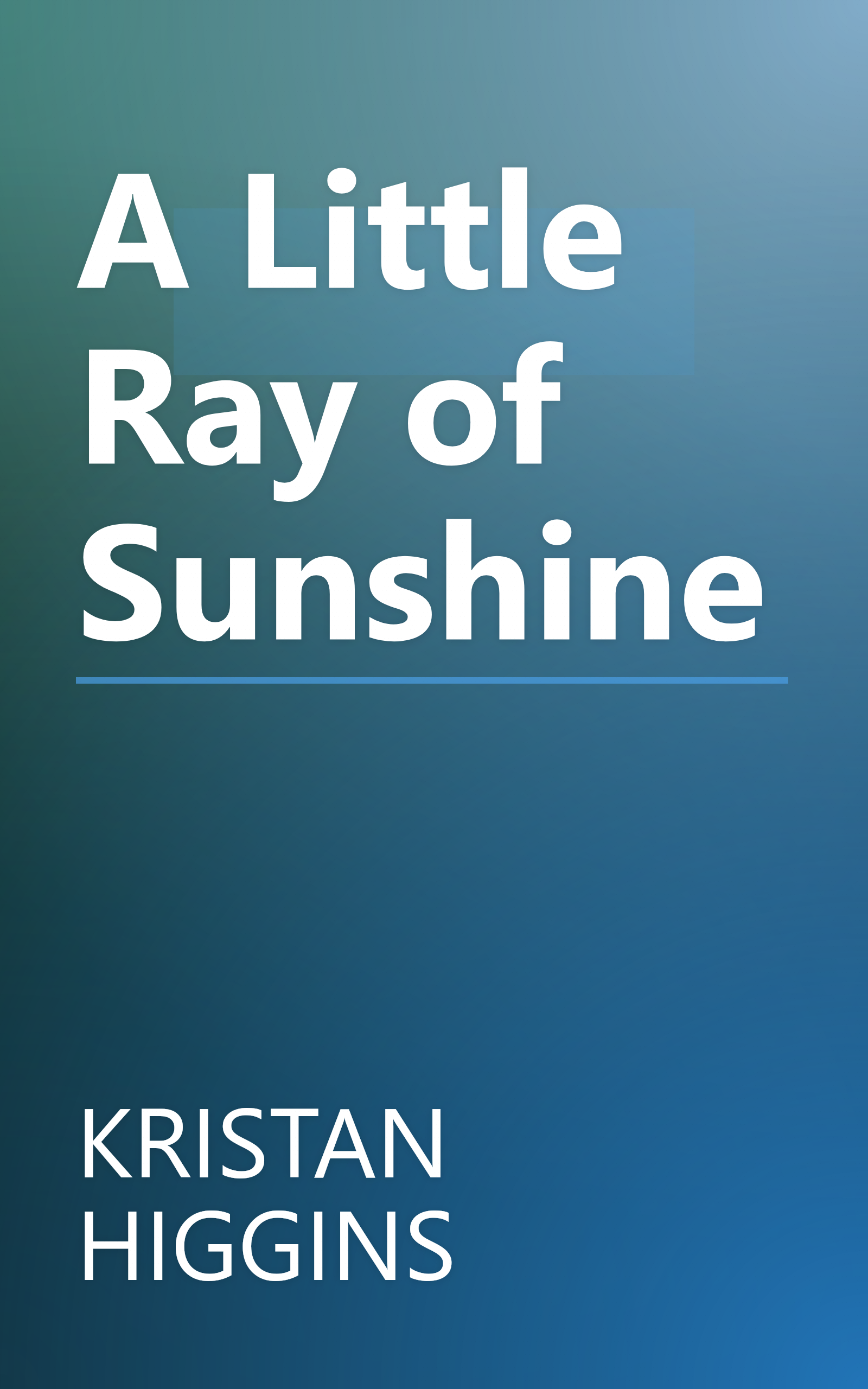 A Little Ray of Sunshine book cover