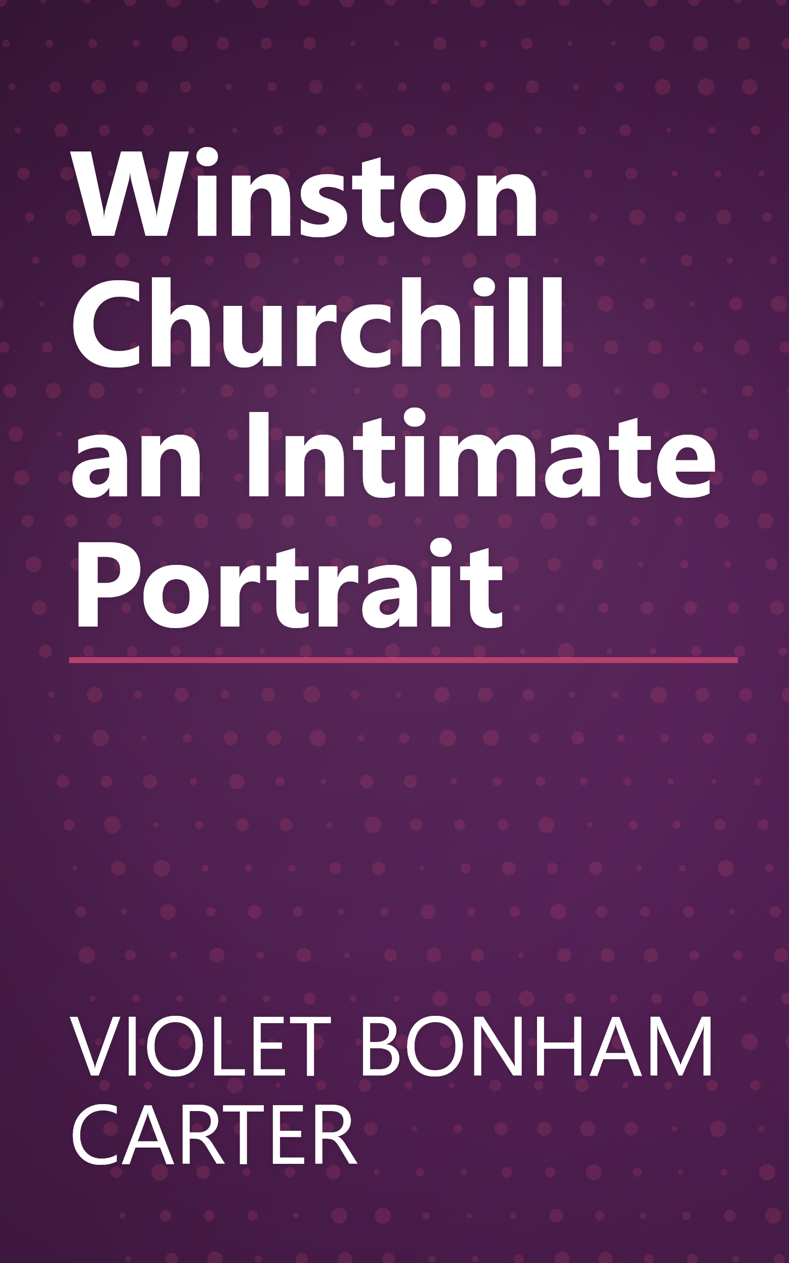Winston Churchill an Intimate Portrait book cover