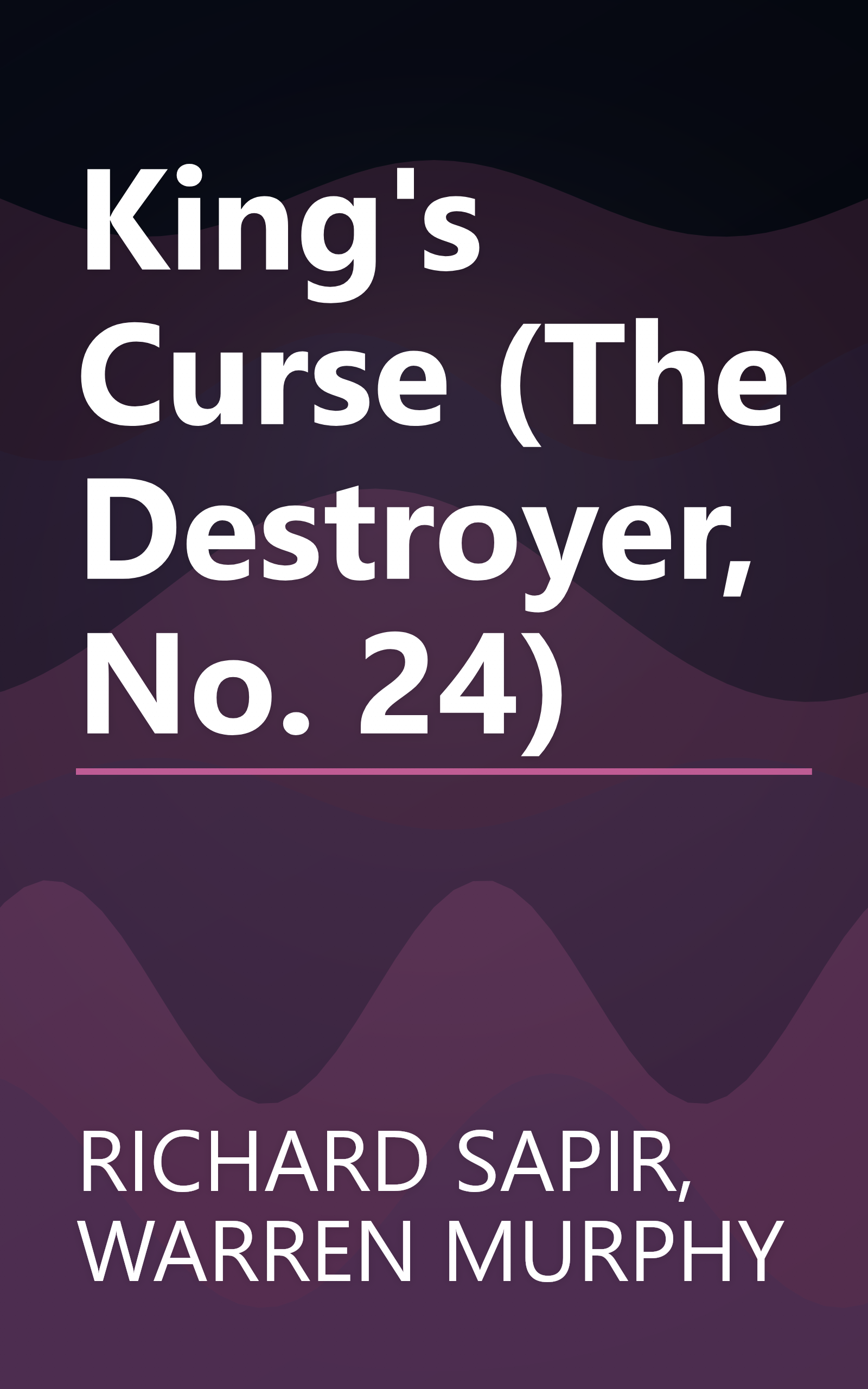 King's Curse (The Destroyer, No. 24) book cover