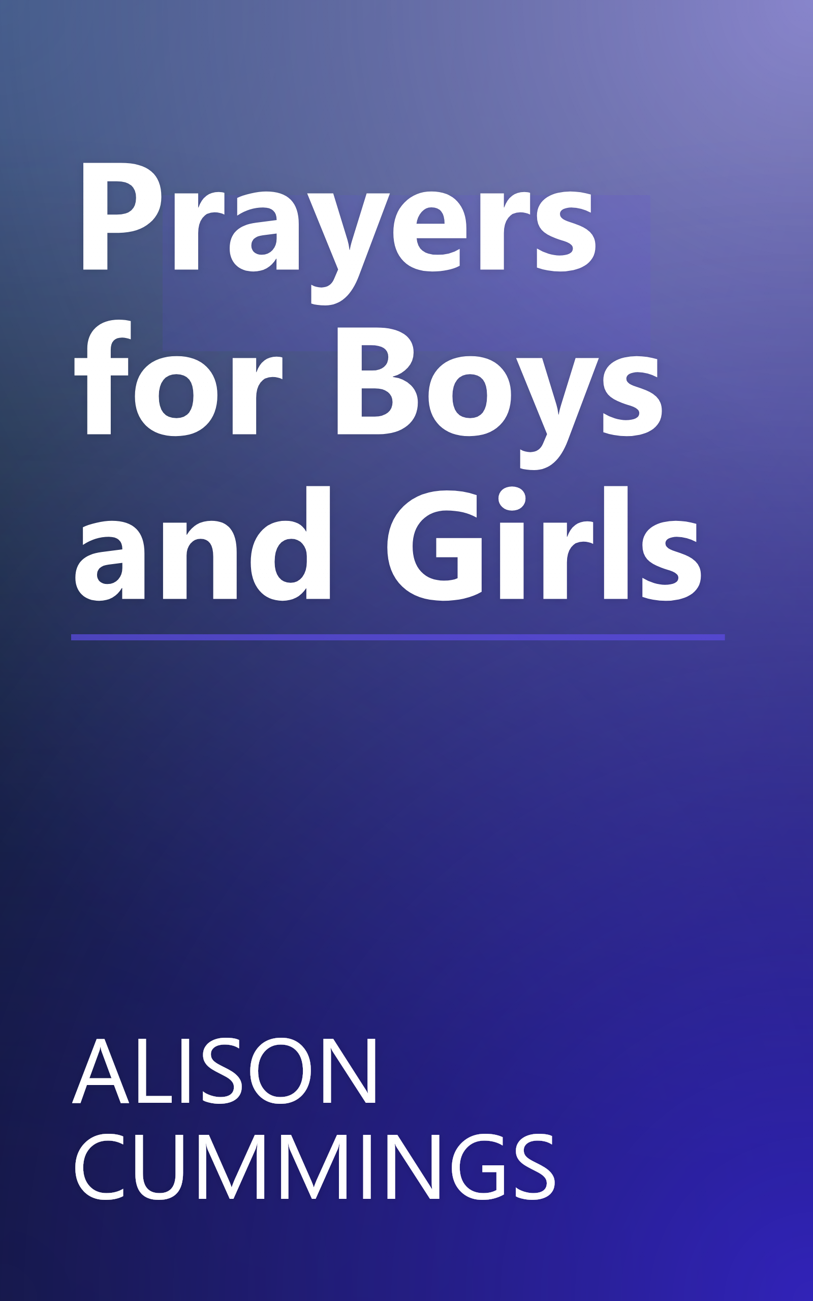 Prayers for Boys and Girls book cover