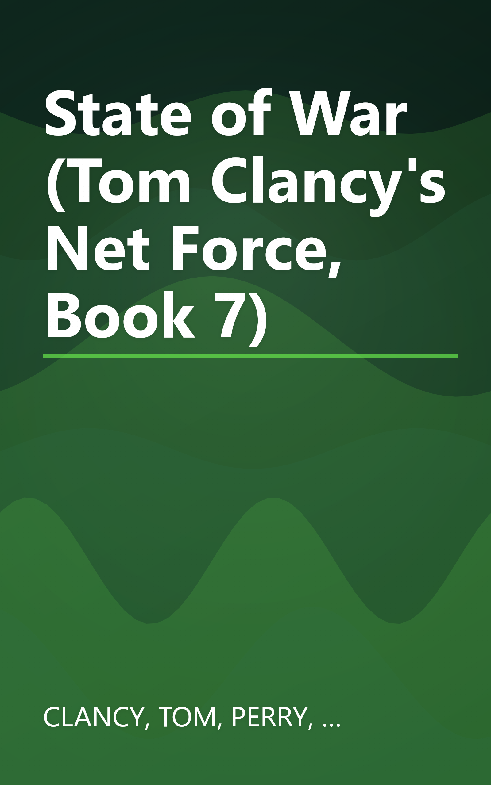 State of War (Tom Clancy's Net Force, Book 7) book cover