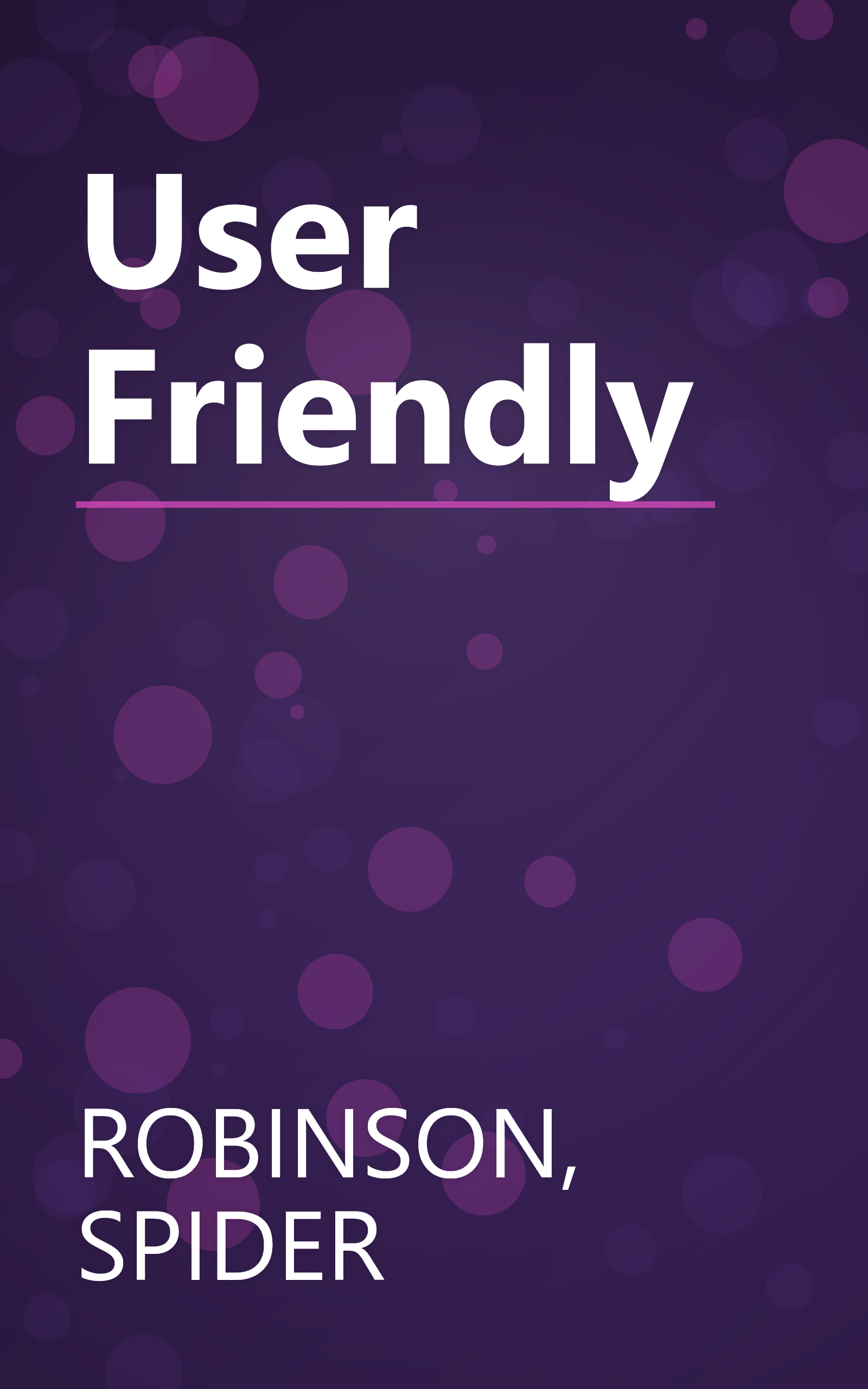 User Friendly book cover