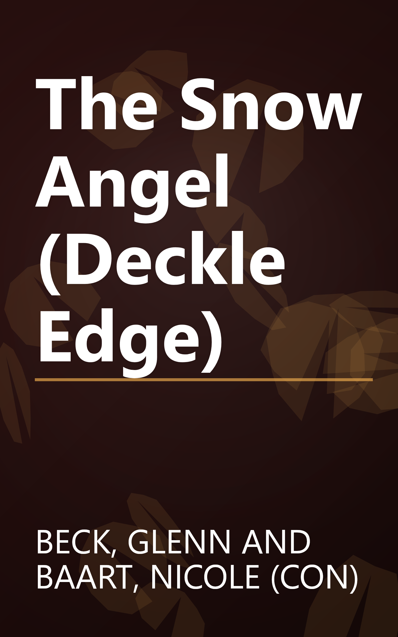 The Snow Angel (Deckle Edge) book cover