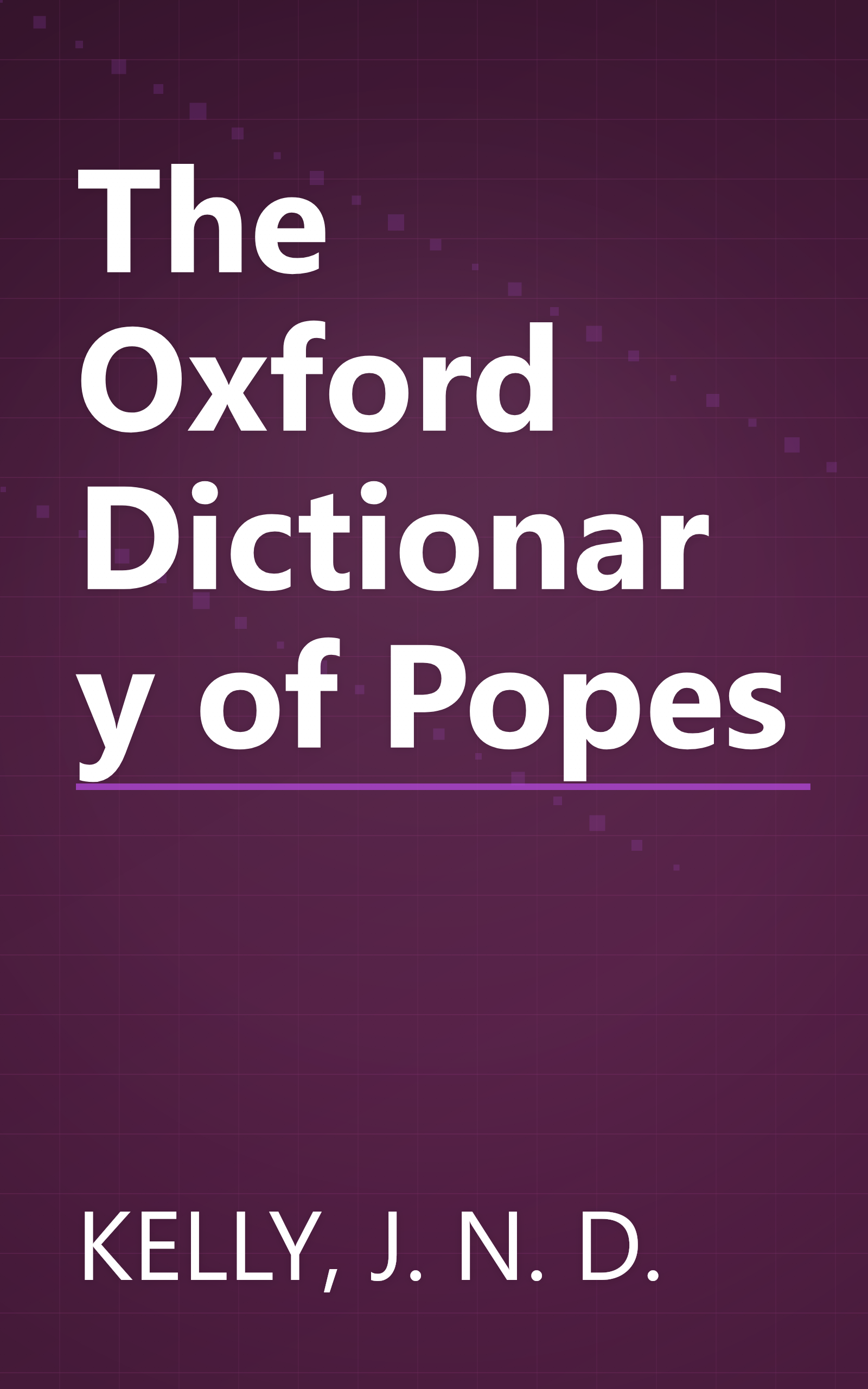 The Oxford Dictionary of Popes book cover