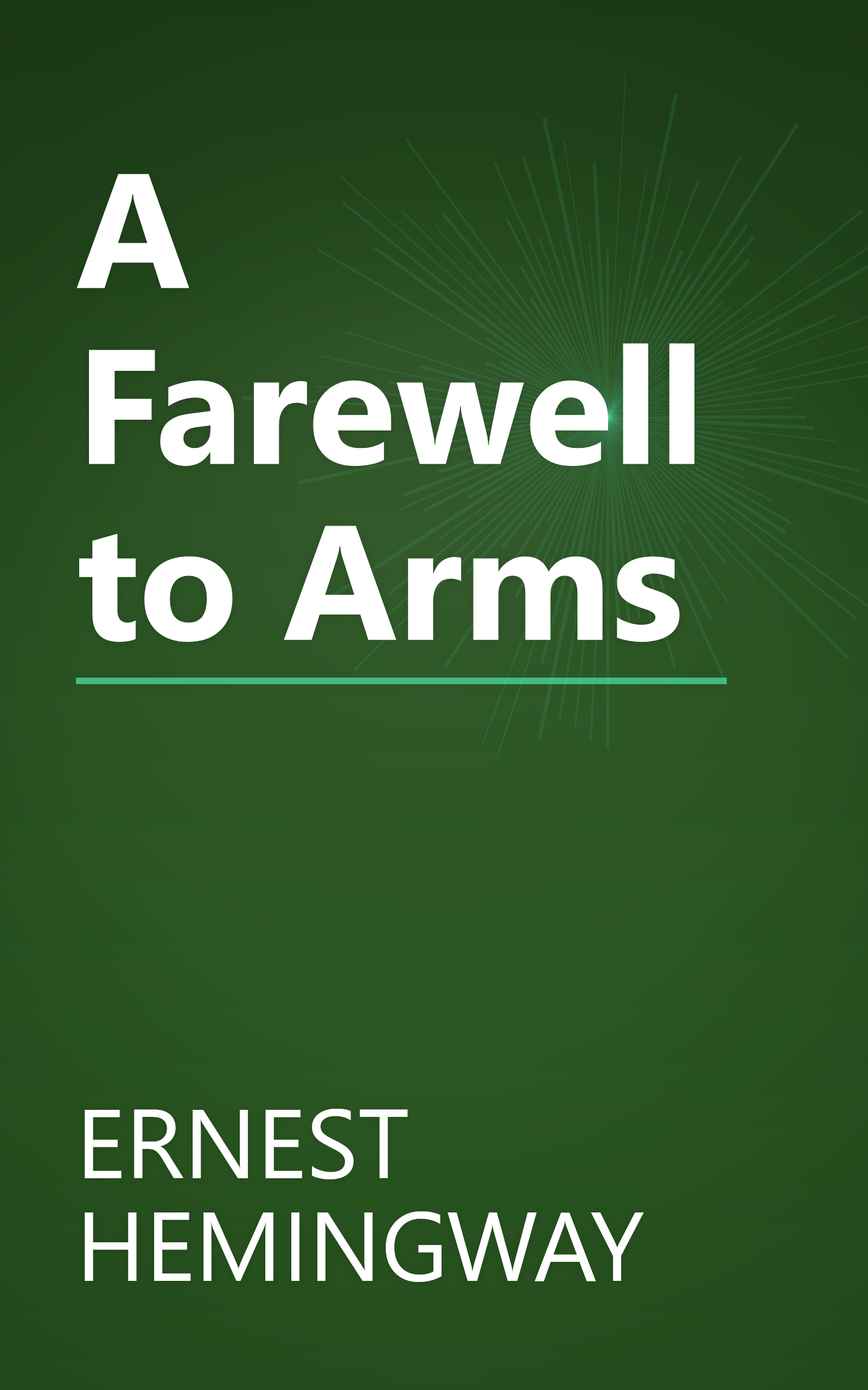 A Farewell to Arms book cover
