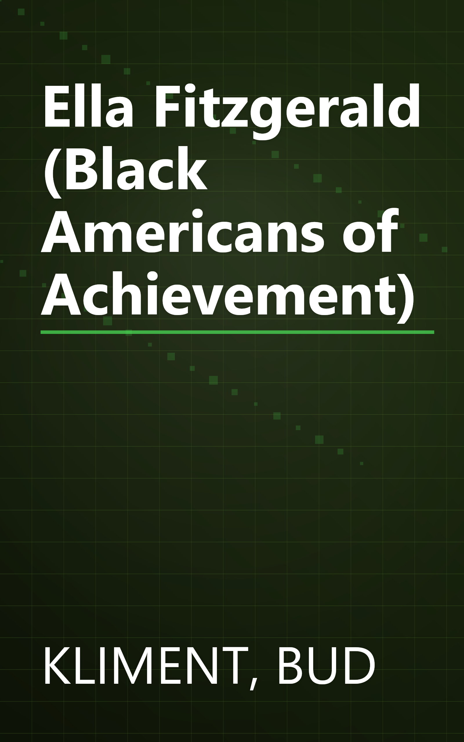 Ella Fitzgerald (Black Americans of Achievement) book cover