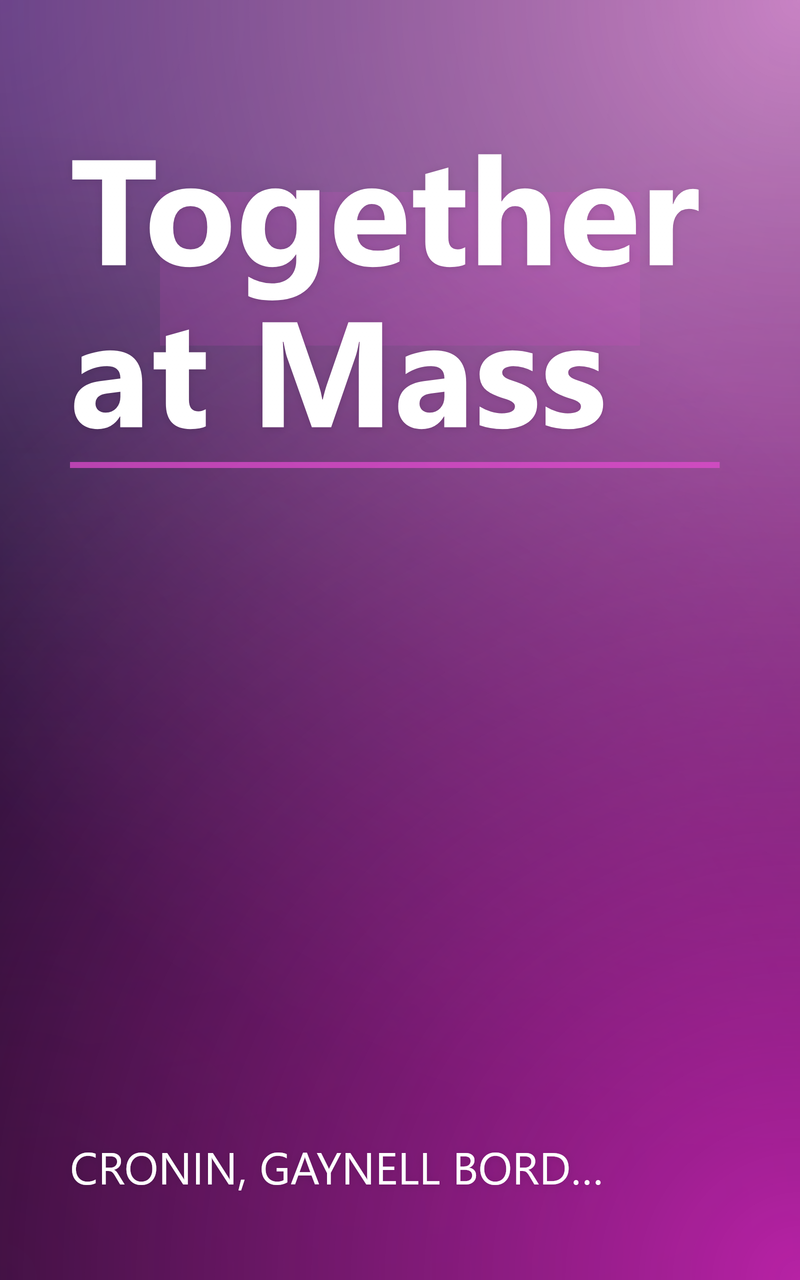 Together at Mass book cover