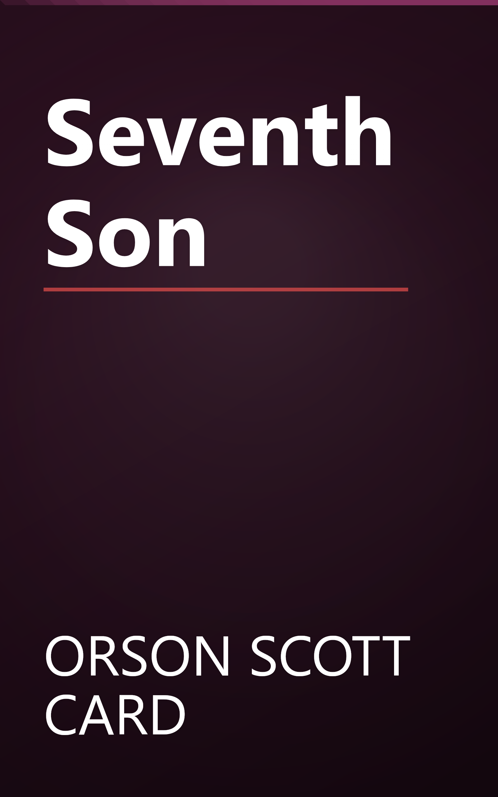 Seventh Son book cover