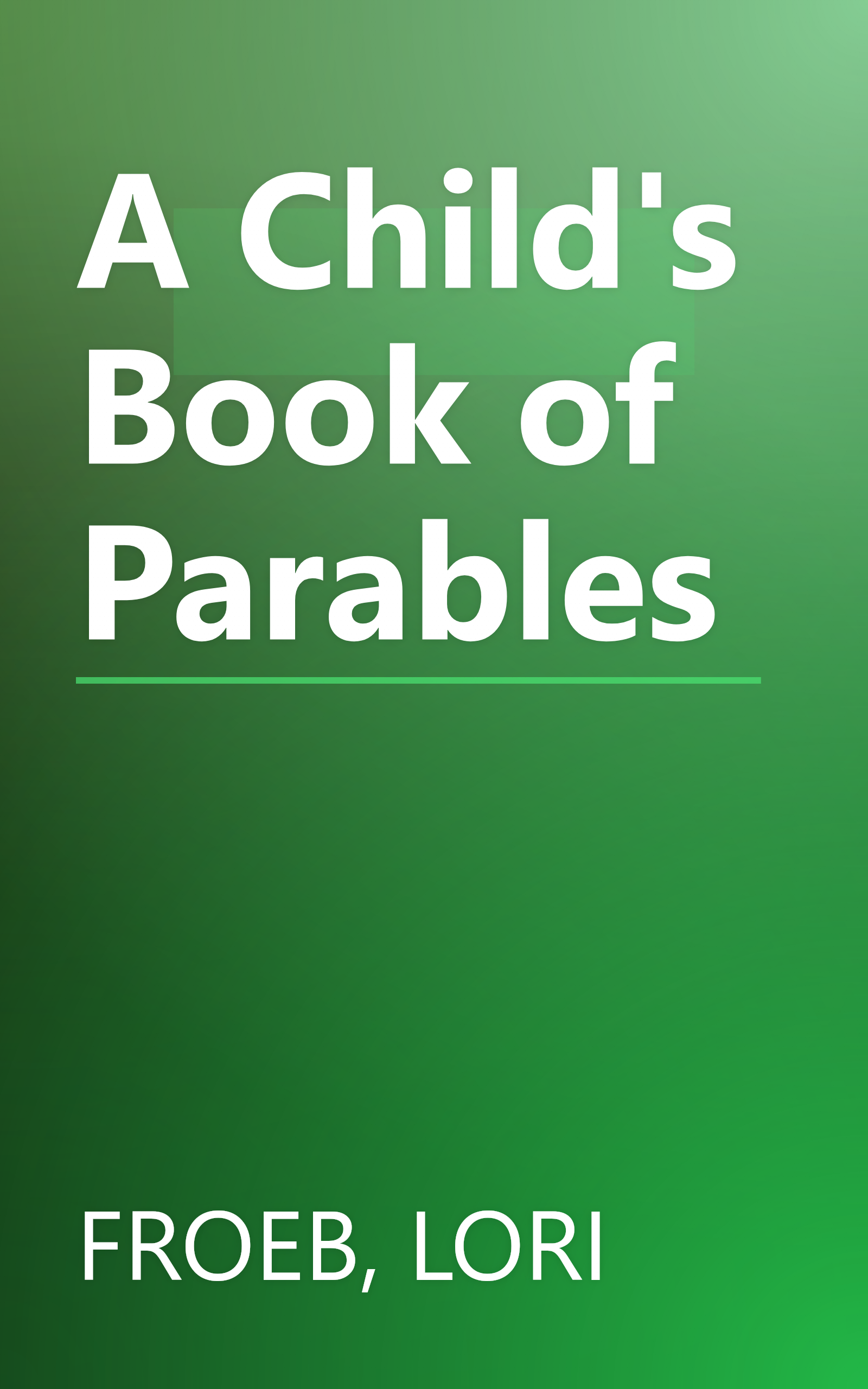 A Child's Book of Parables book cover
