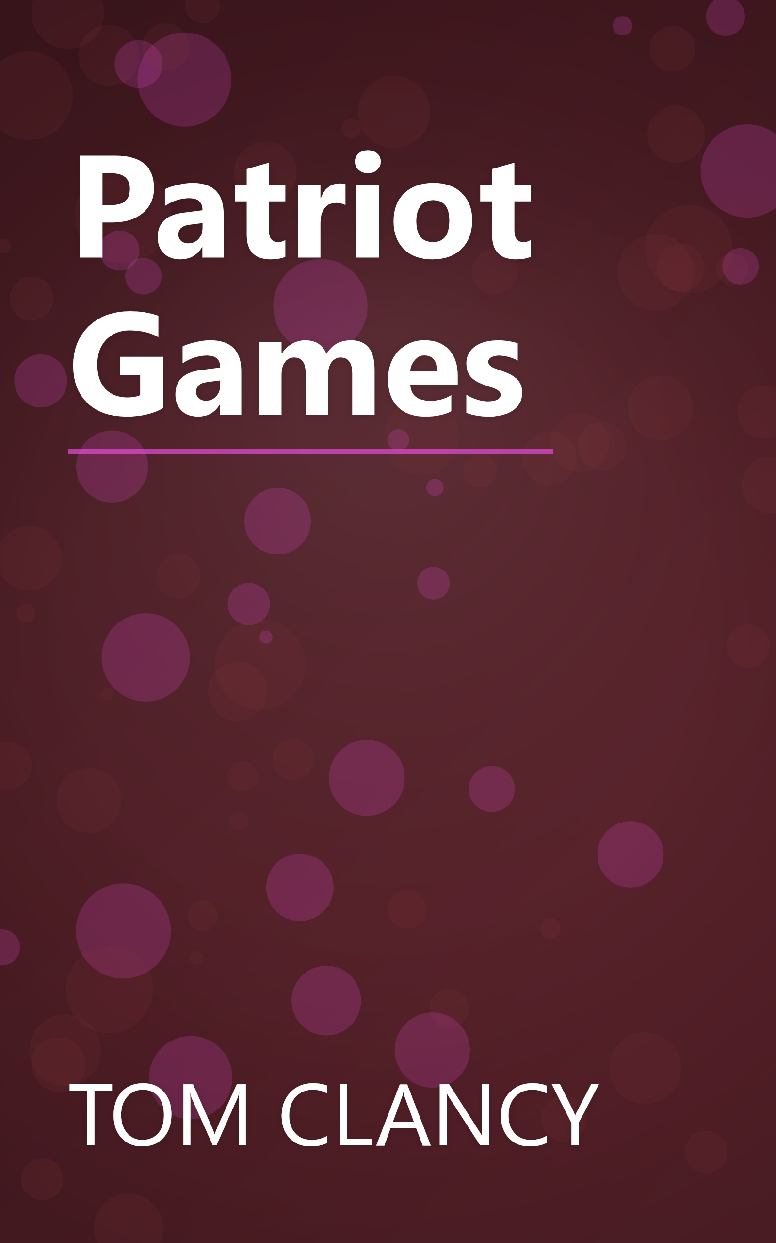 Patriot Games book cover