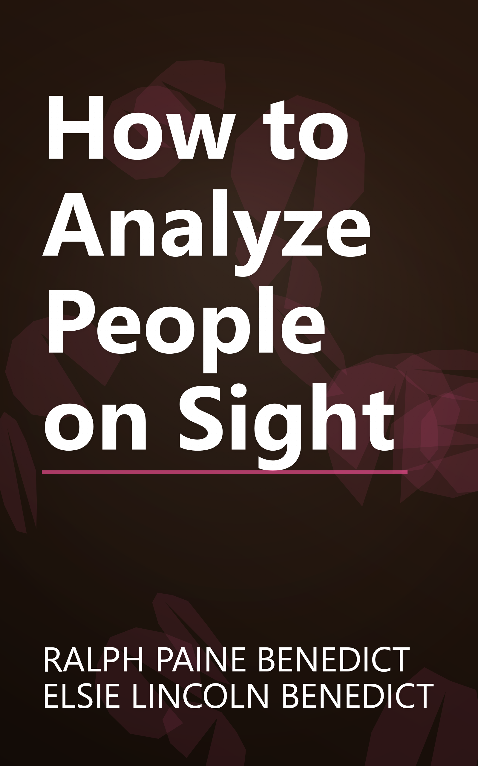 How to Analyze People on Sight book cover