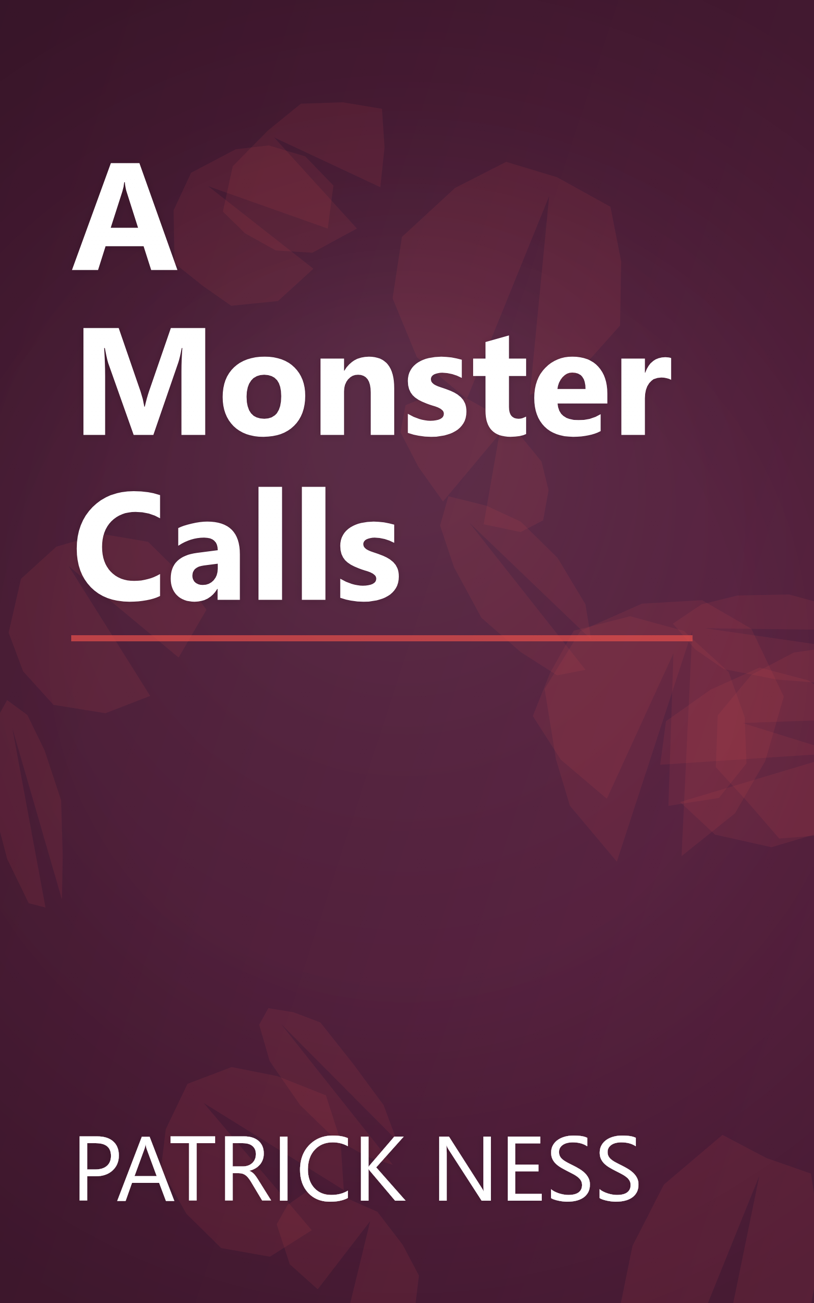 A Monster Calls book cover