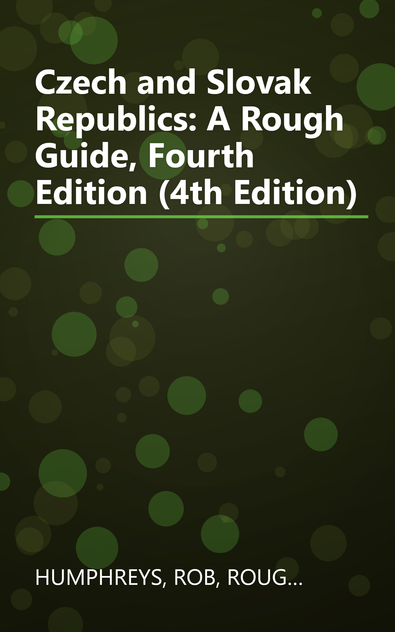 Czech and Slovak Republics: A Rough Guide, Fourth Edition (4th Edition) book cover