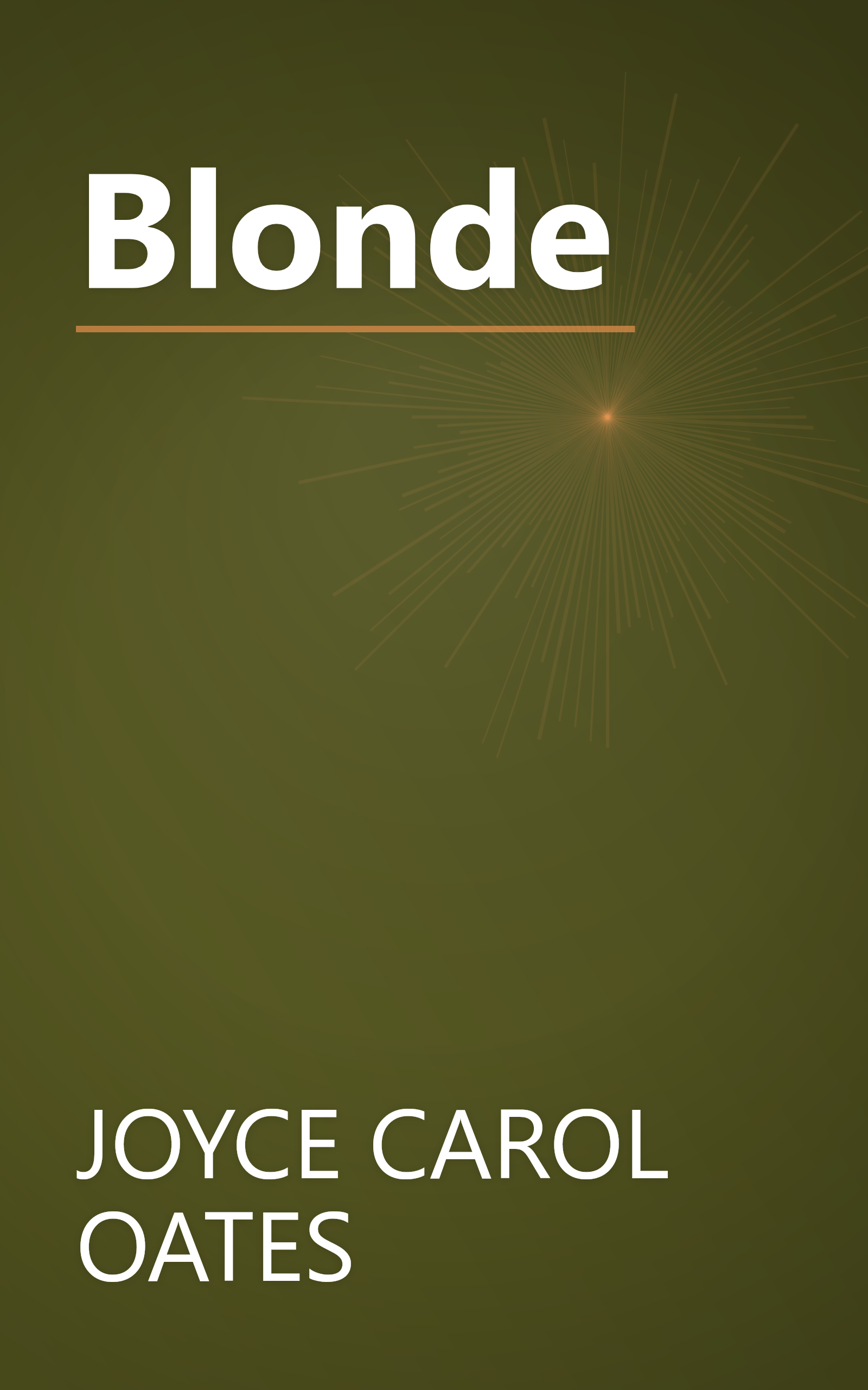 Blonde book cover