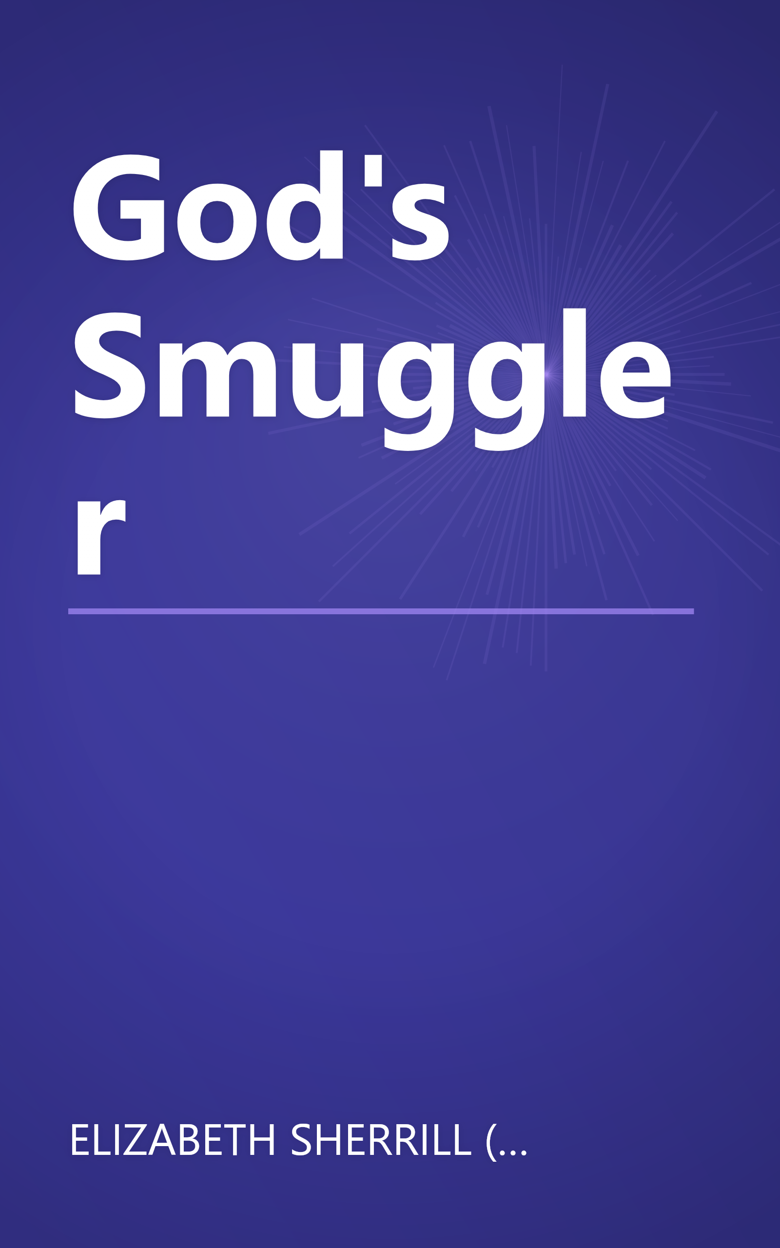 God's Smuggler book cover