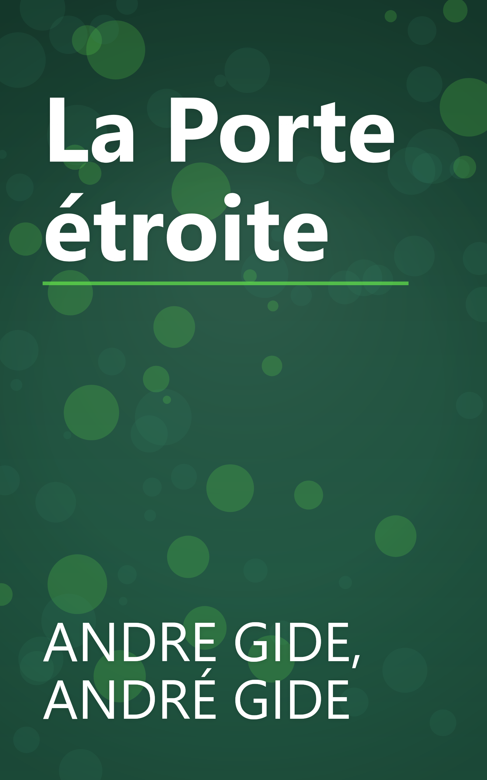La Porte étroite book cover