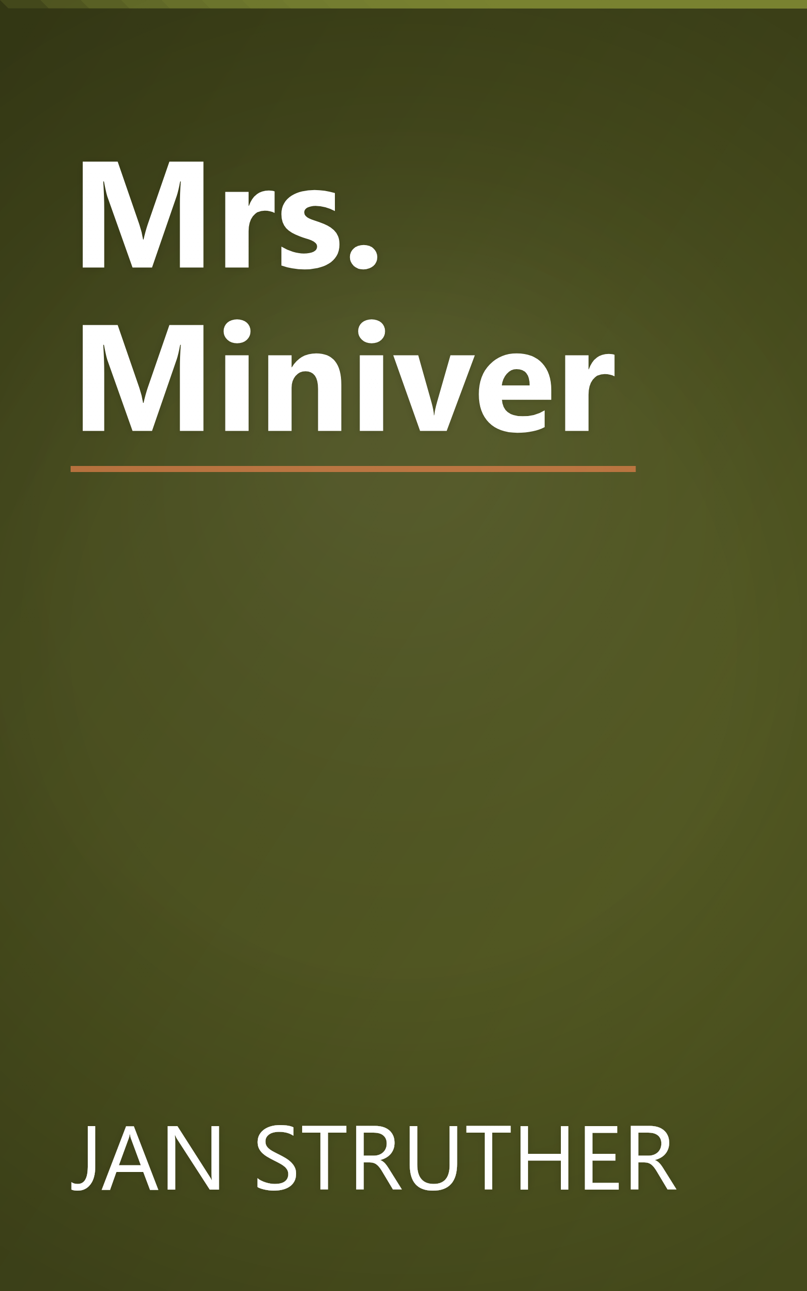 Mrs. Miniver book cover