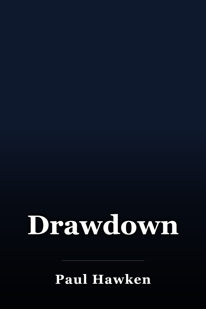 Drawdown book cover