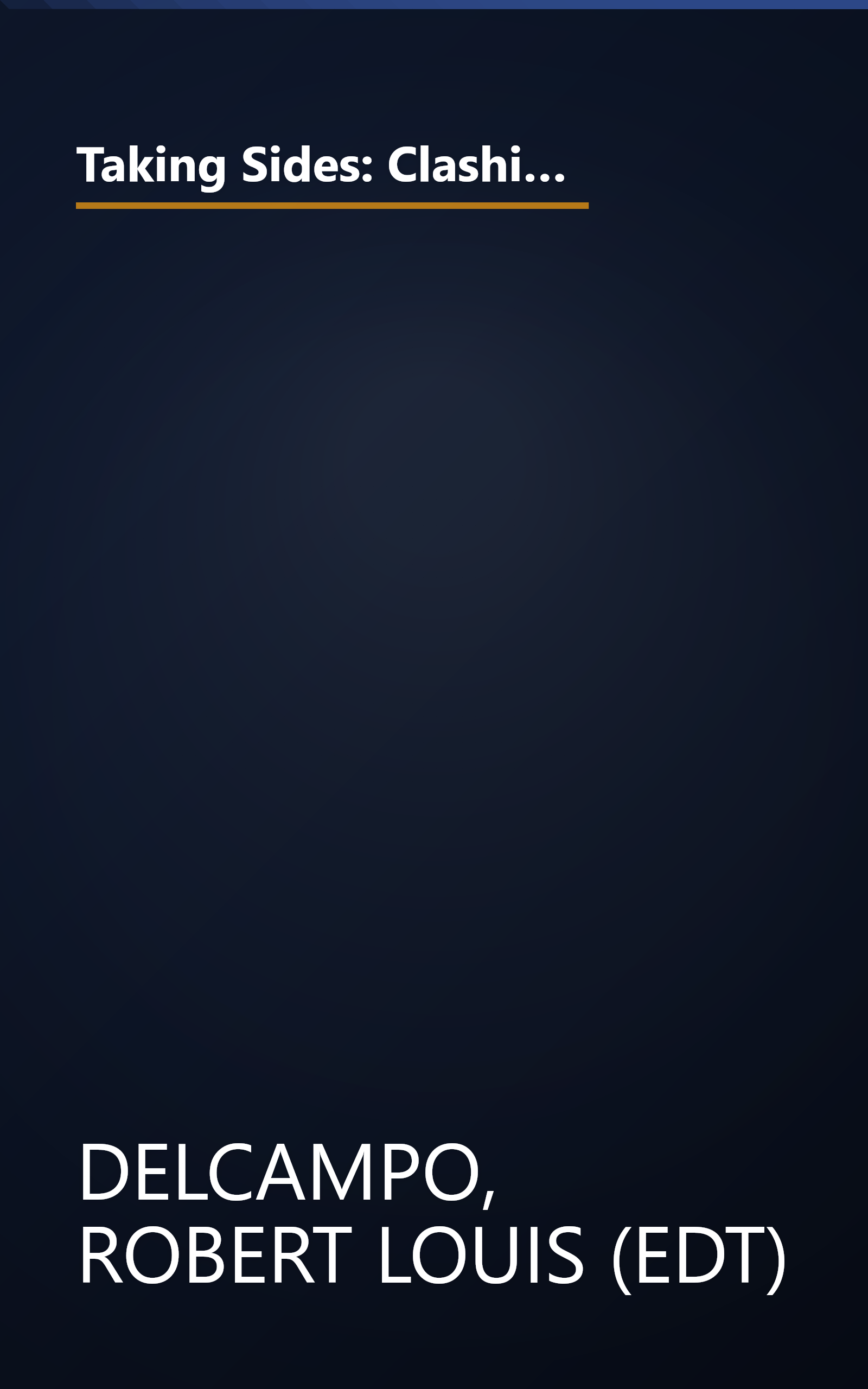 Taking Sides: Clashing Views on Controversial Issues in Childhood and Society (Taking Sides : Clashing Views on Controversial Issues in Childhood and Society, 2nd ed) book cover