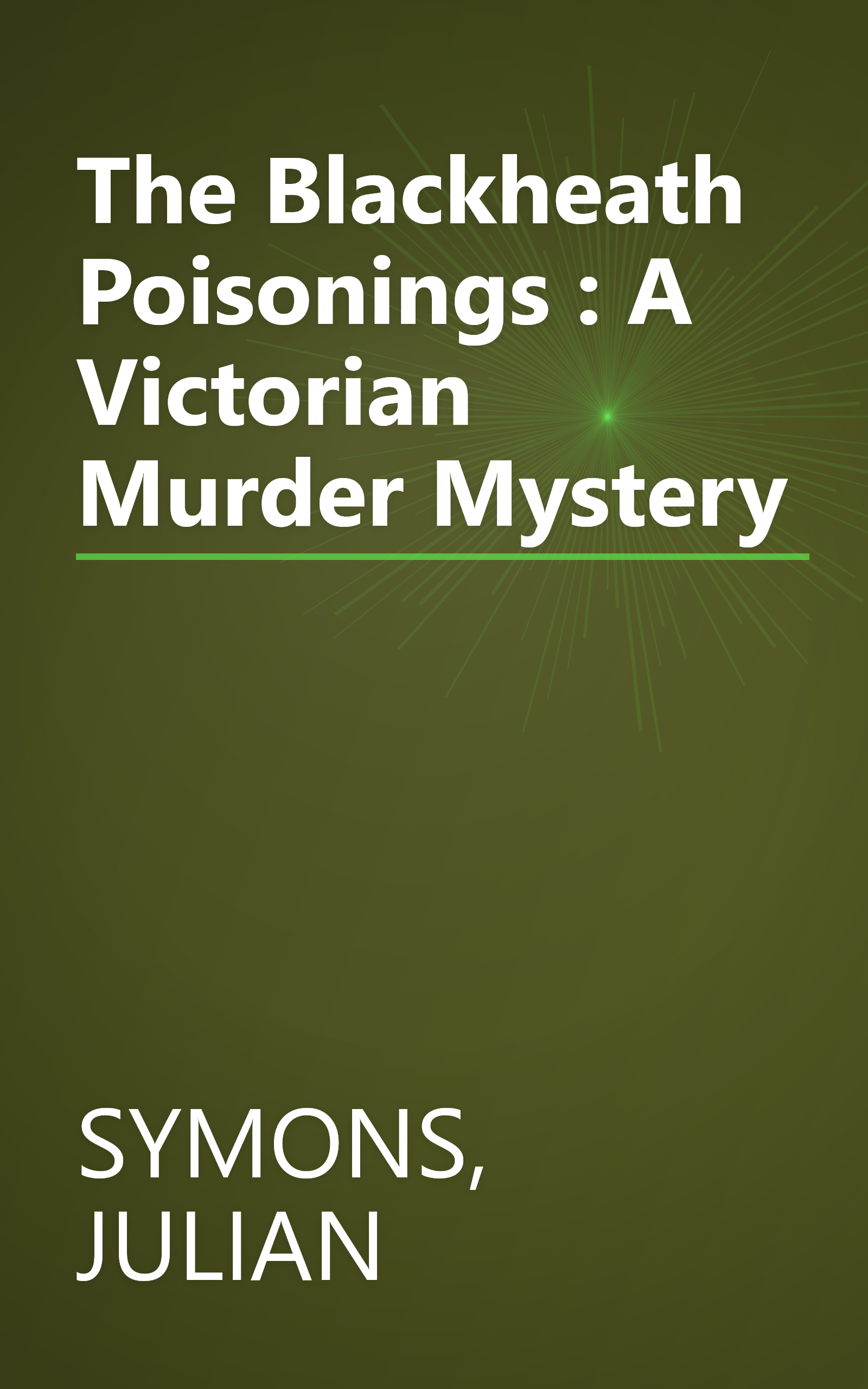 The Blackheath Poisonings : A Victorian Murder Mystery book cover