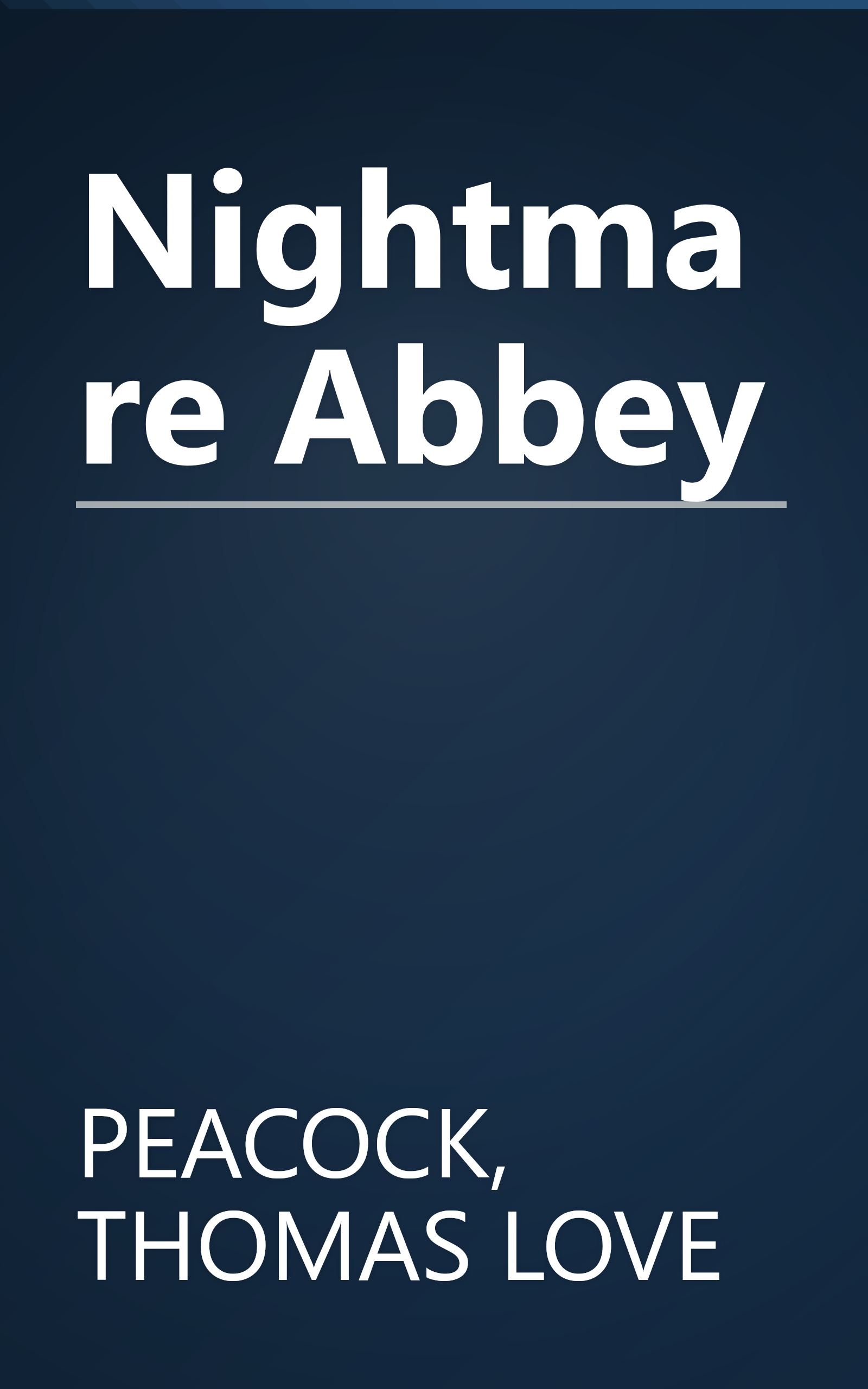 Nightmare Abbey book cover