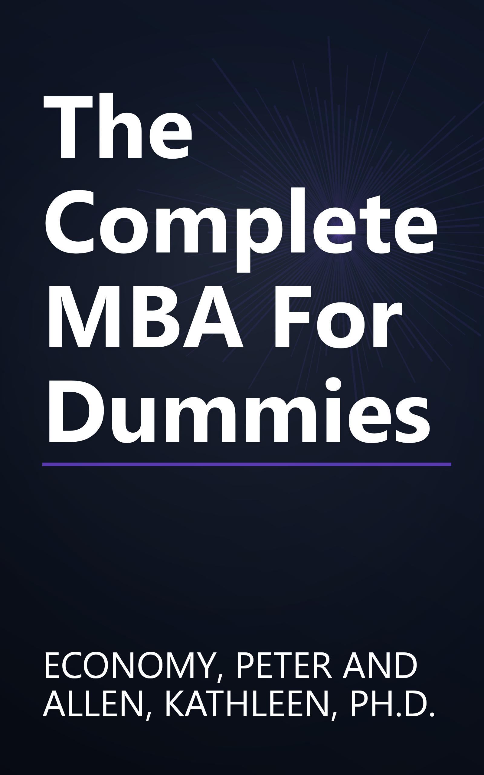 The Complete MBA For Dummies book cover