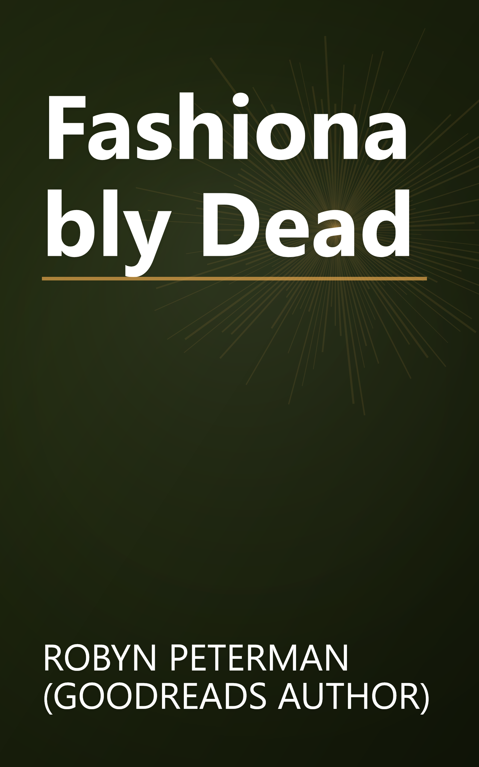 Fashionably Dead book cover