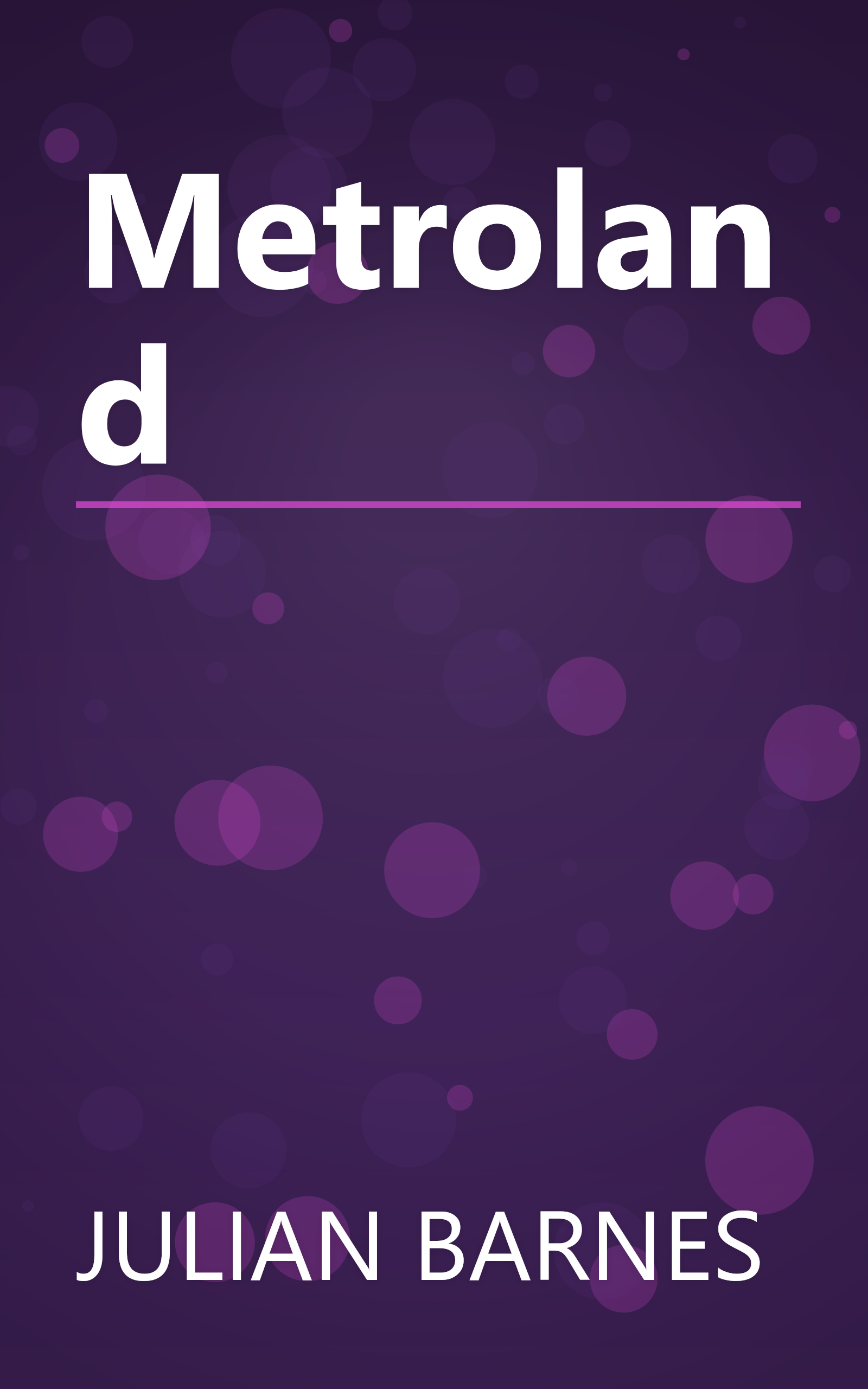 Metroland book cover