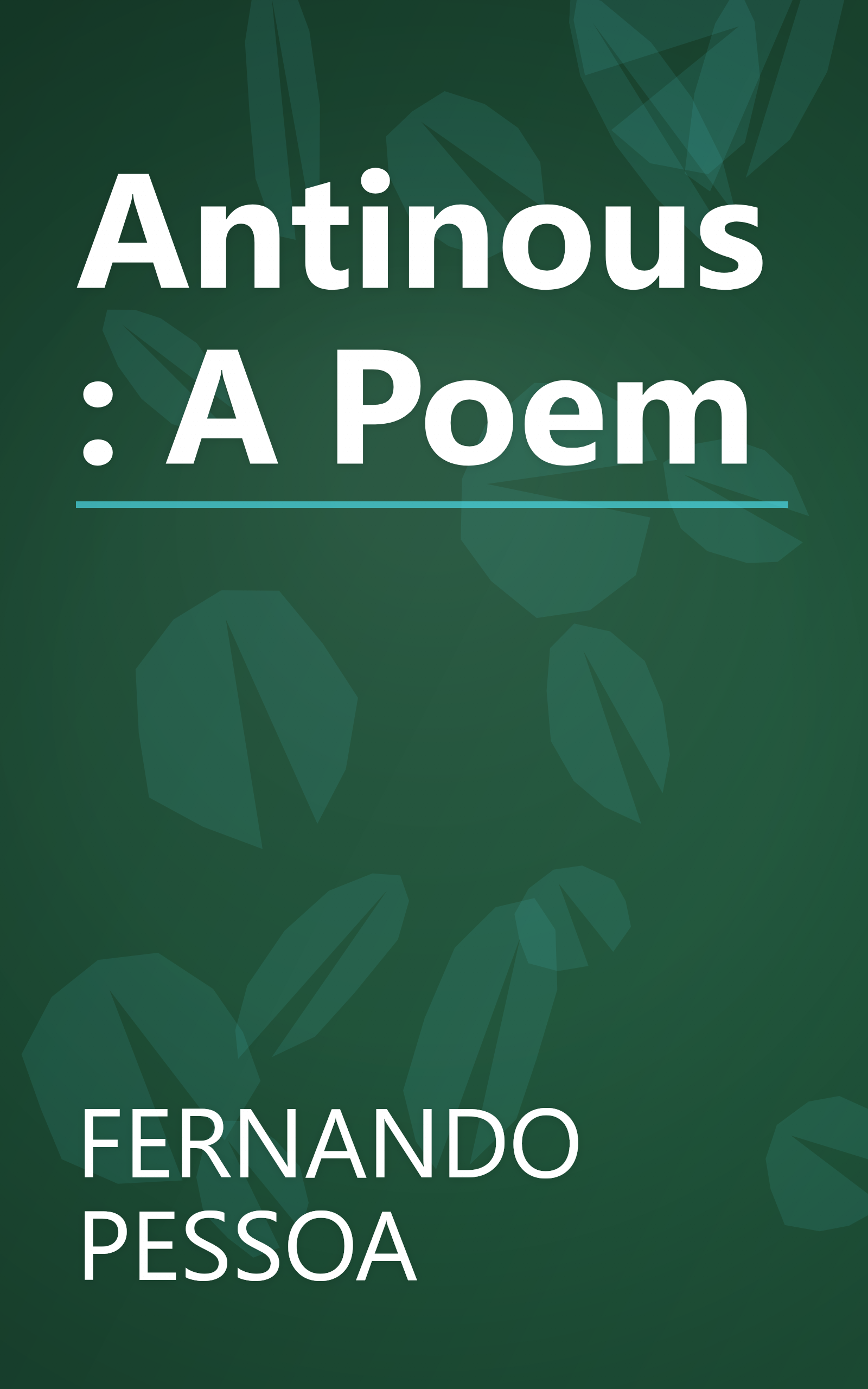 Antinous: A Poem book cover